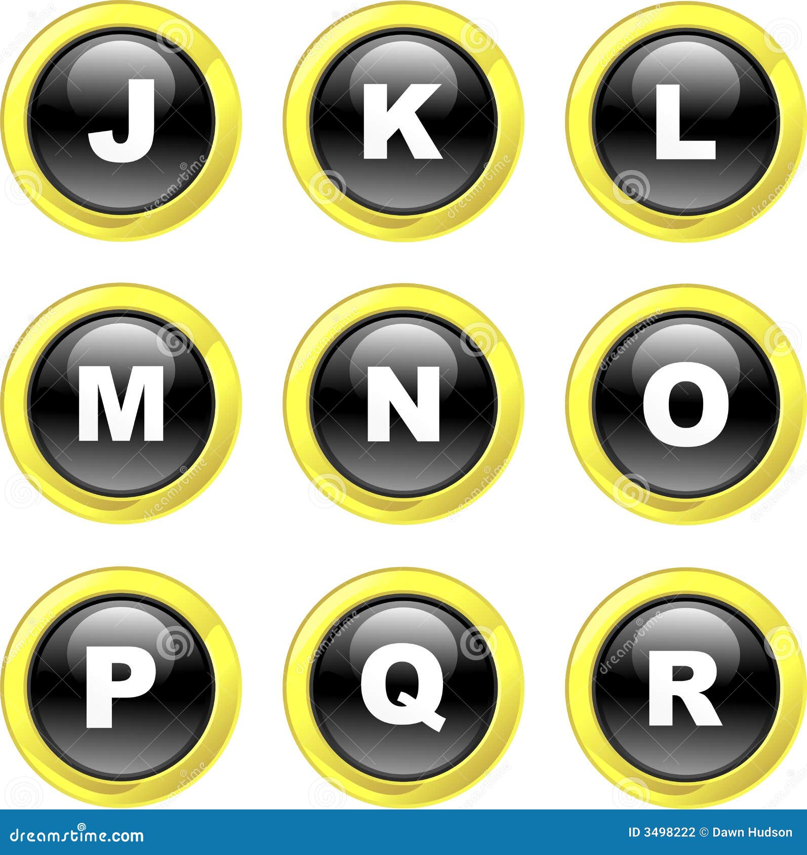 3D Alphabet Icons - Uppercase Cartoon Vector | CartoonDealer.com #13905631