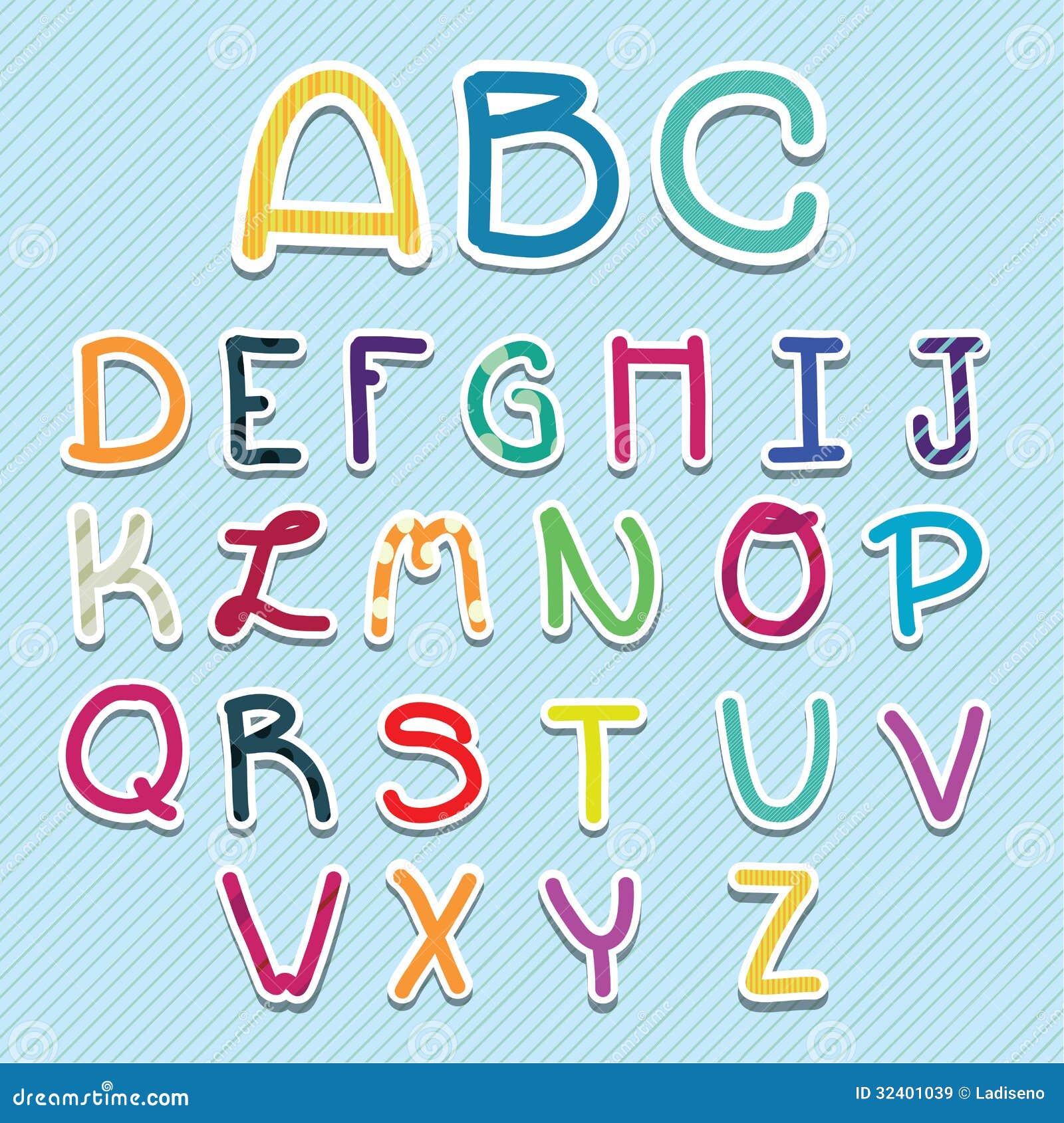 Alphabet icons stock vector. Illustration of sign, blue - 32401039