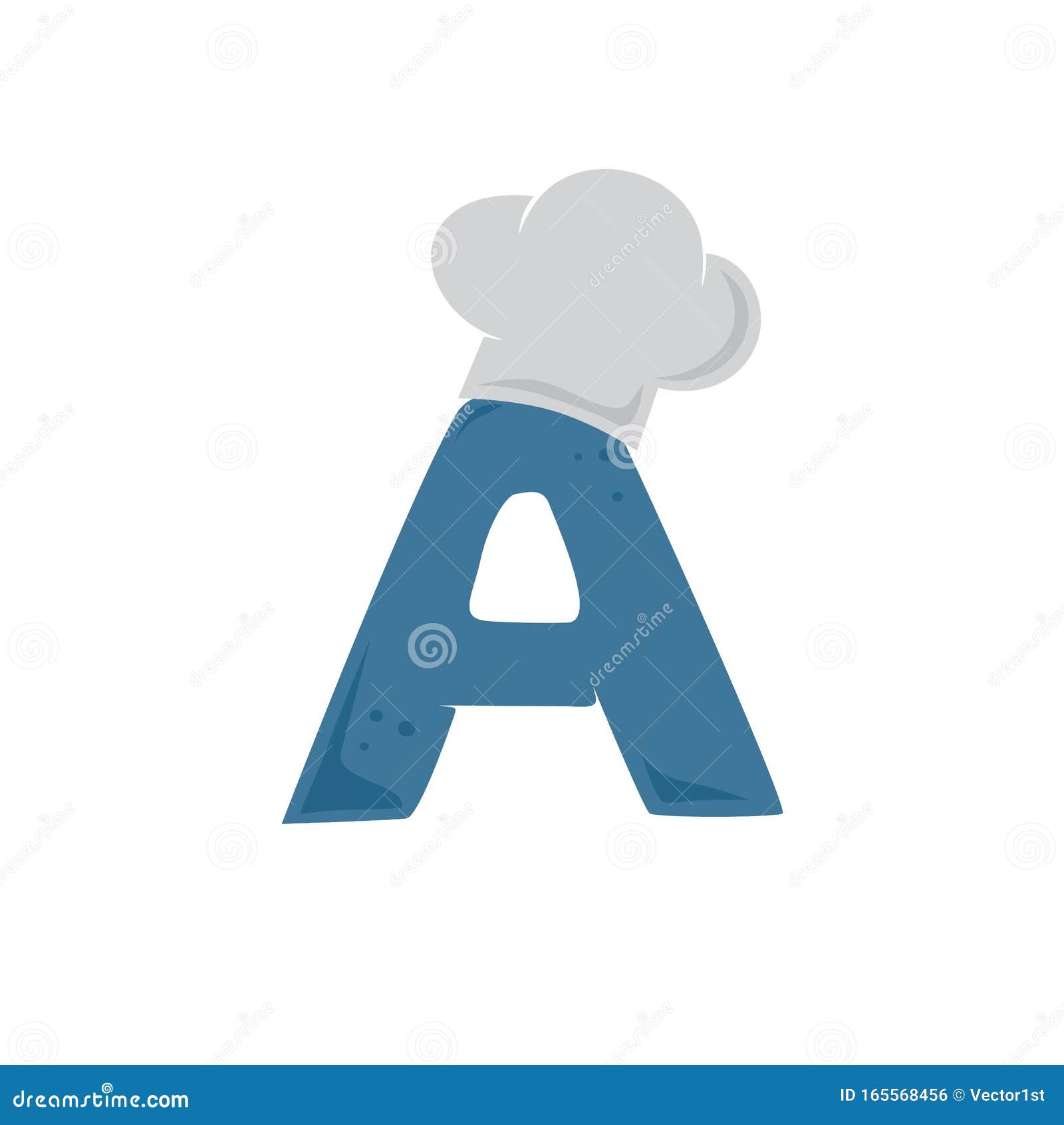 Alphabet Initial Chef Hat Restaurant Theme Logo Icon Stock Vector ...