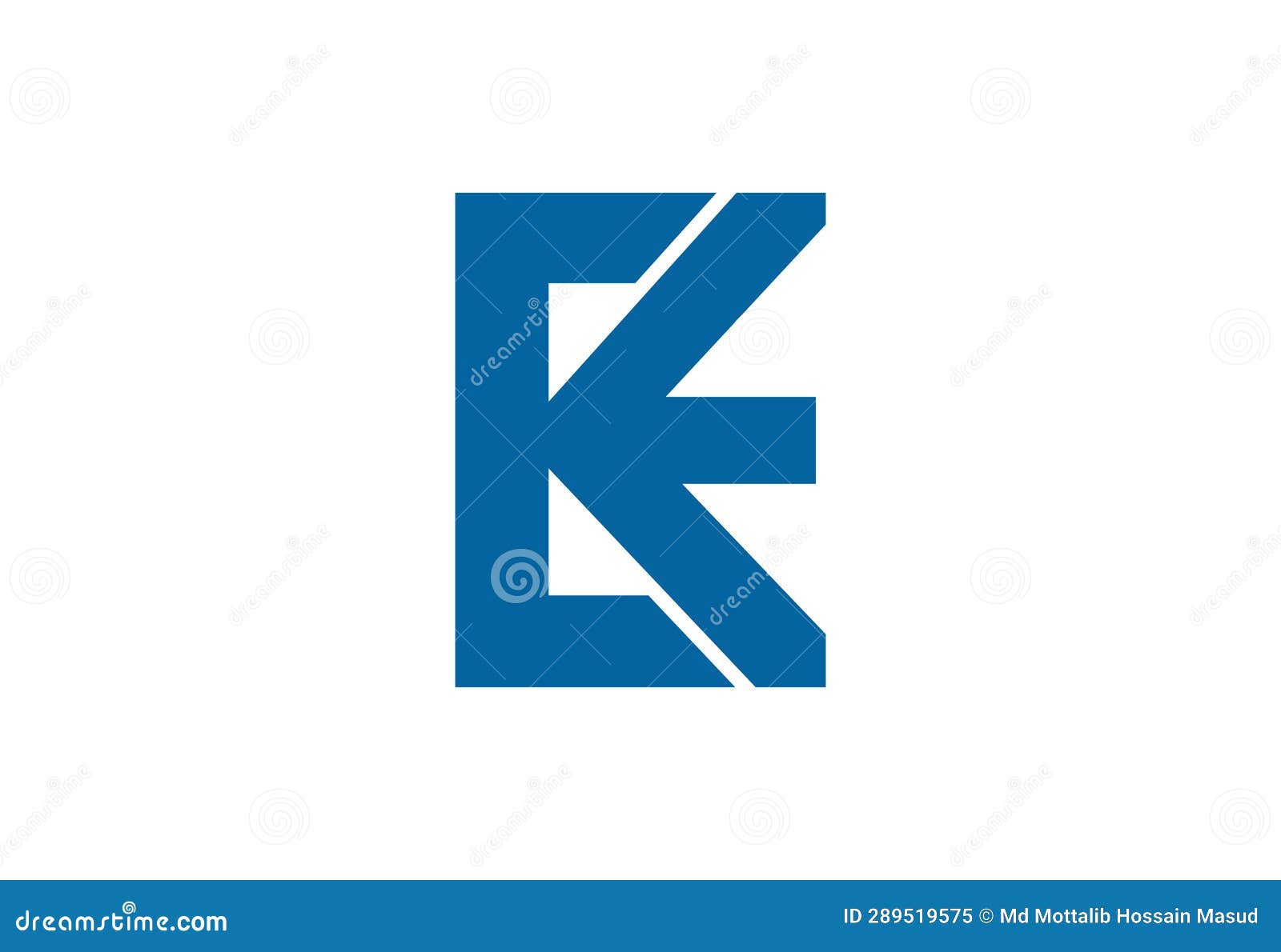 EK Letter Logo Design, Vector Design Template Stock Illustration ...