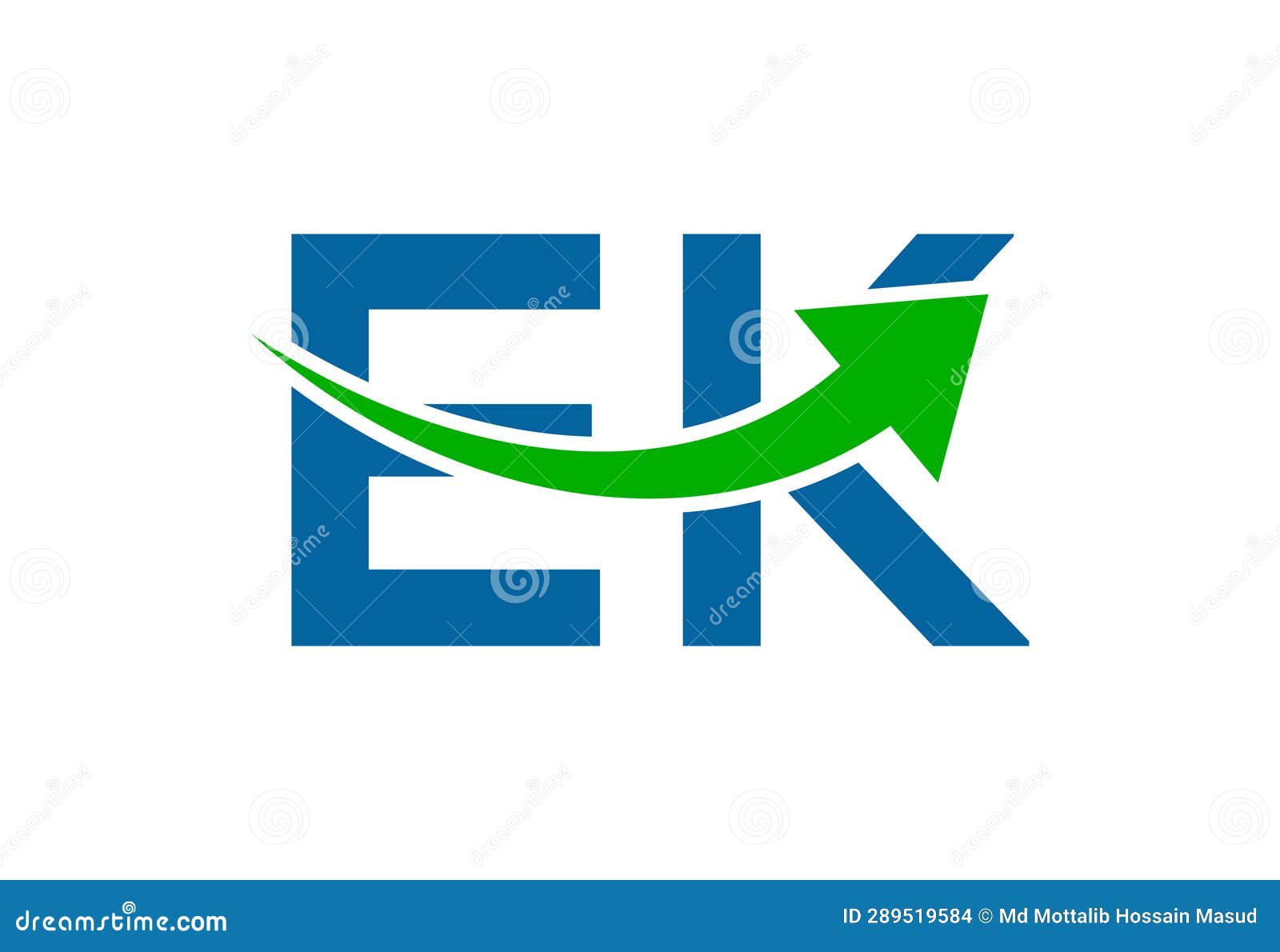 EK Letter Logo Design, Vector Design Template Stock Illustration ...