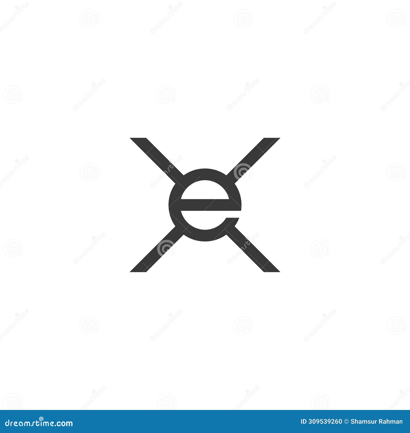 Alphabet-Initialen Logo Ex E Und X Vektor Abbildung - Illustration von ...