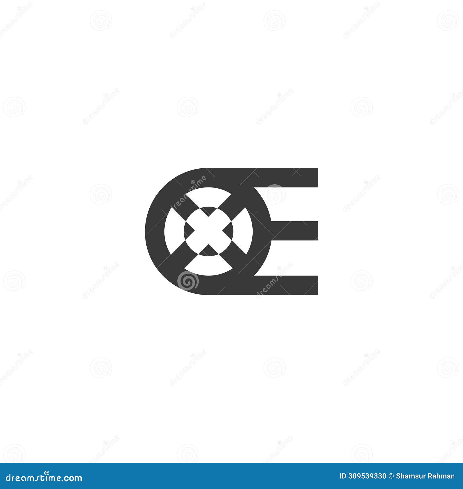 Alphabet-Initialen Logo Ex E Und X Vektor Abbildung - Illustration von ...