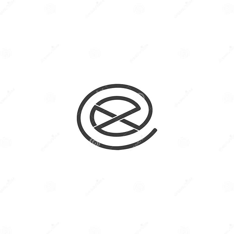 Alphabet-Initialen Logo Ex E Und X Vektor Abbildung - Illustration von ...