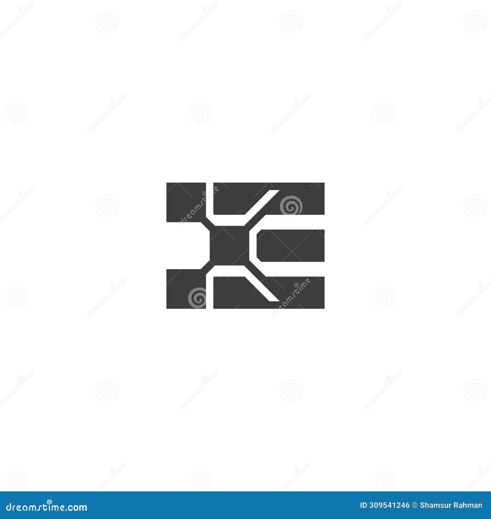 Alphabet-Initialen Logo Ex E Und X Vektor Abbildung - Illustration von ...