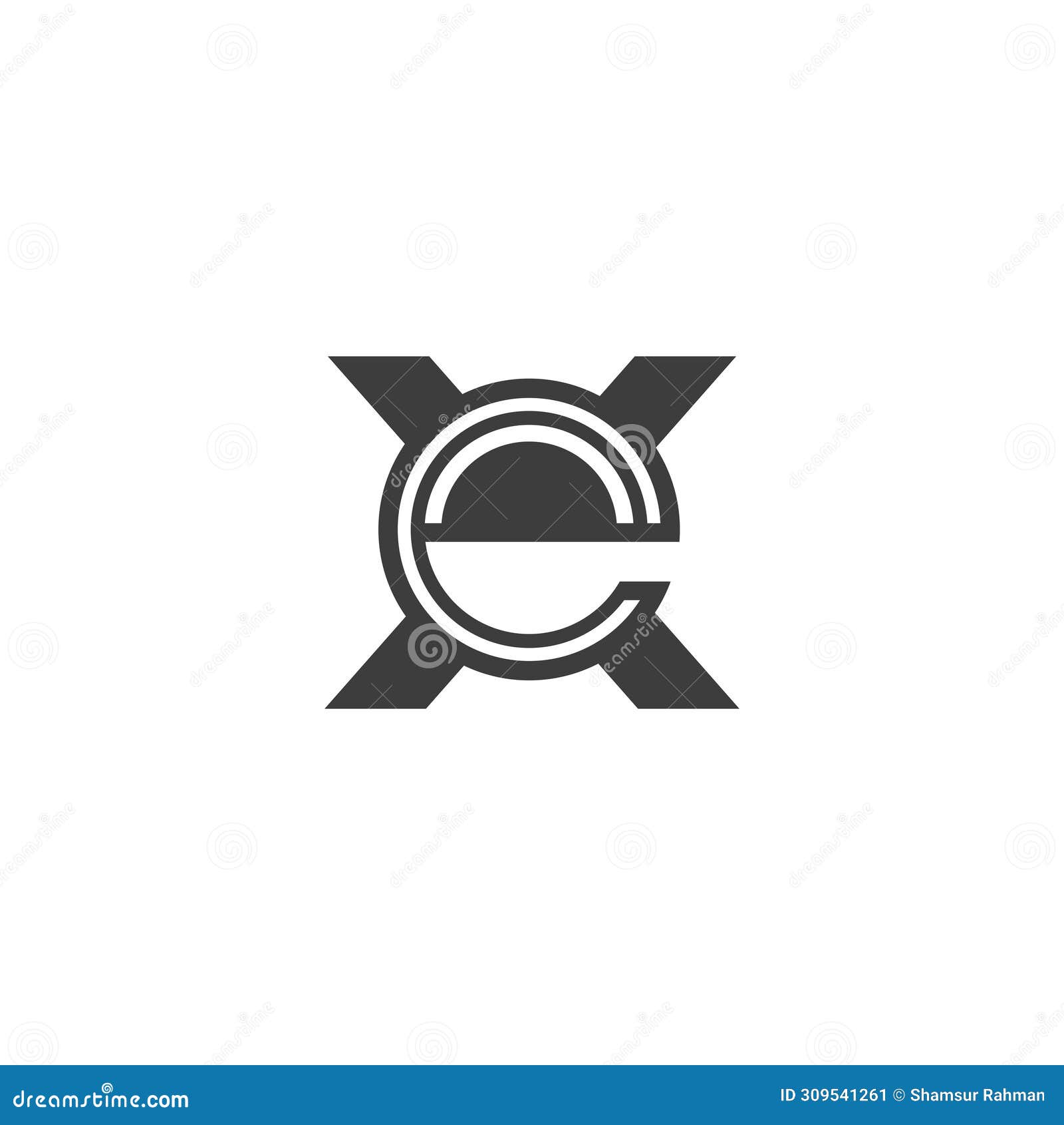 Alphabet-Initialen Logo Ex E Und X Vektor Abbildung - Illustration von ...