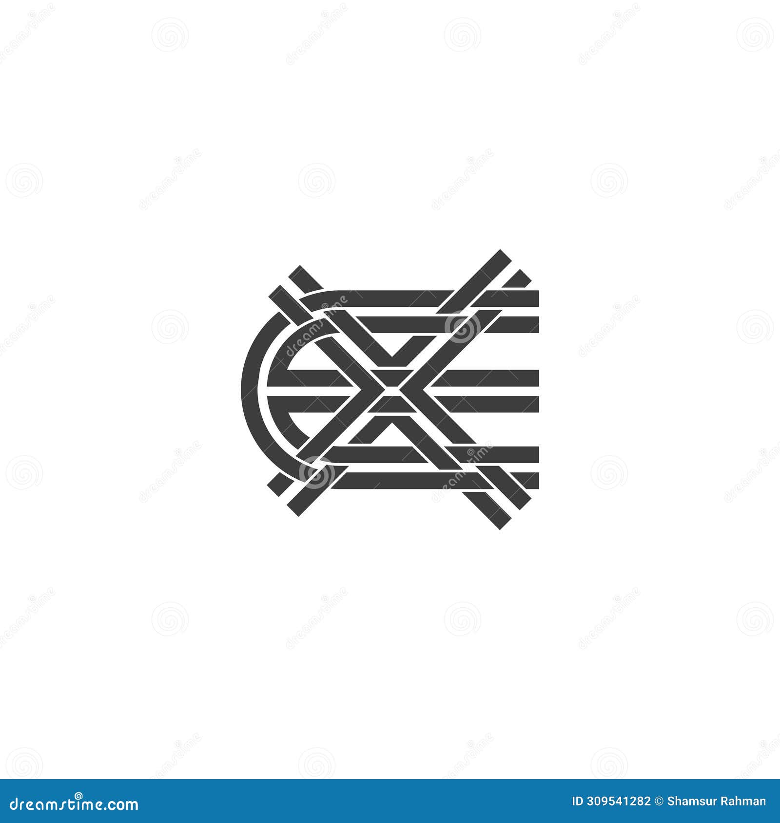 Alphabet-Initialen Logo Ex E Und X Vektor Abbildung - Illustration von ...