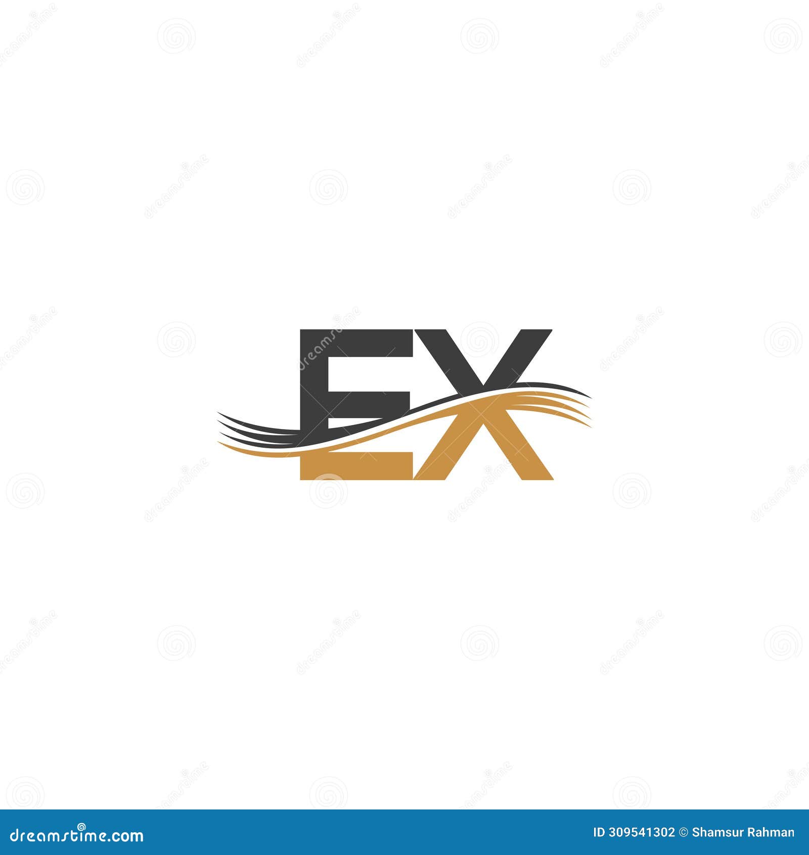 Alphabet-Initialen Logo Ex E Und X Vektor Abbildung - Illustration von ...