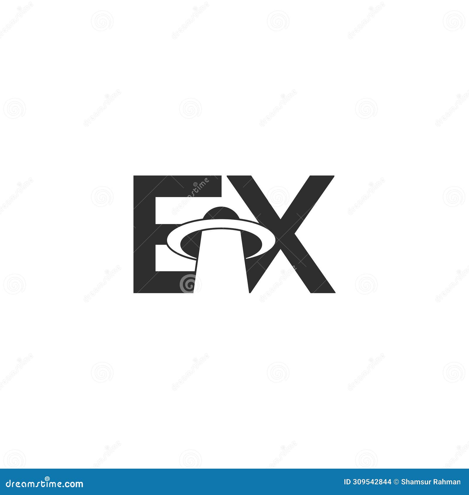 Alphabet-Initialen Logo Ex E Und X Vektor Abbildung - Illustration von ...