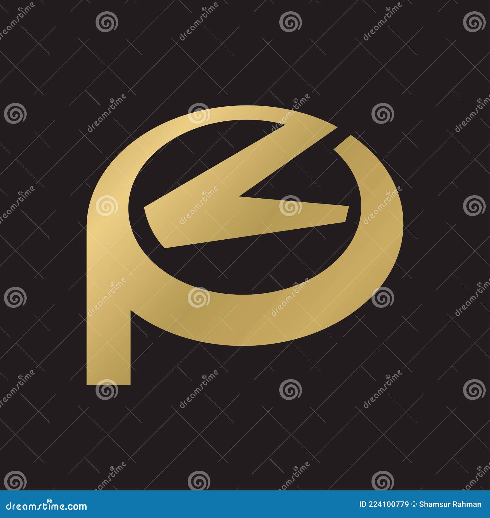 Alphabet Initialen Logo Pz Zp Z Und P Vektor Abbildung - Illustration ...