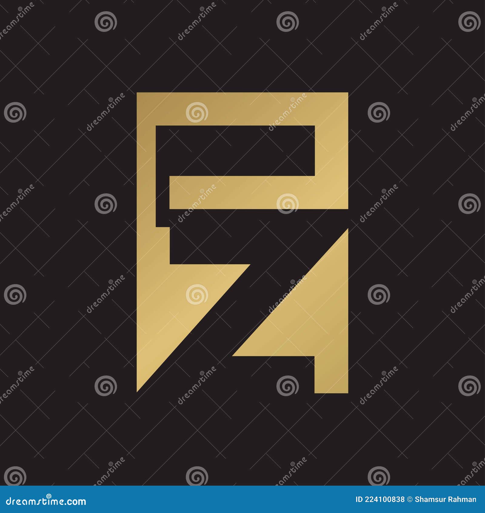 Alphabet Initialen Logo Pz Zp Z Und P Vektor Abbildung - Illustration ...