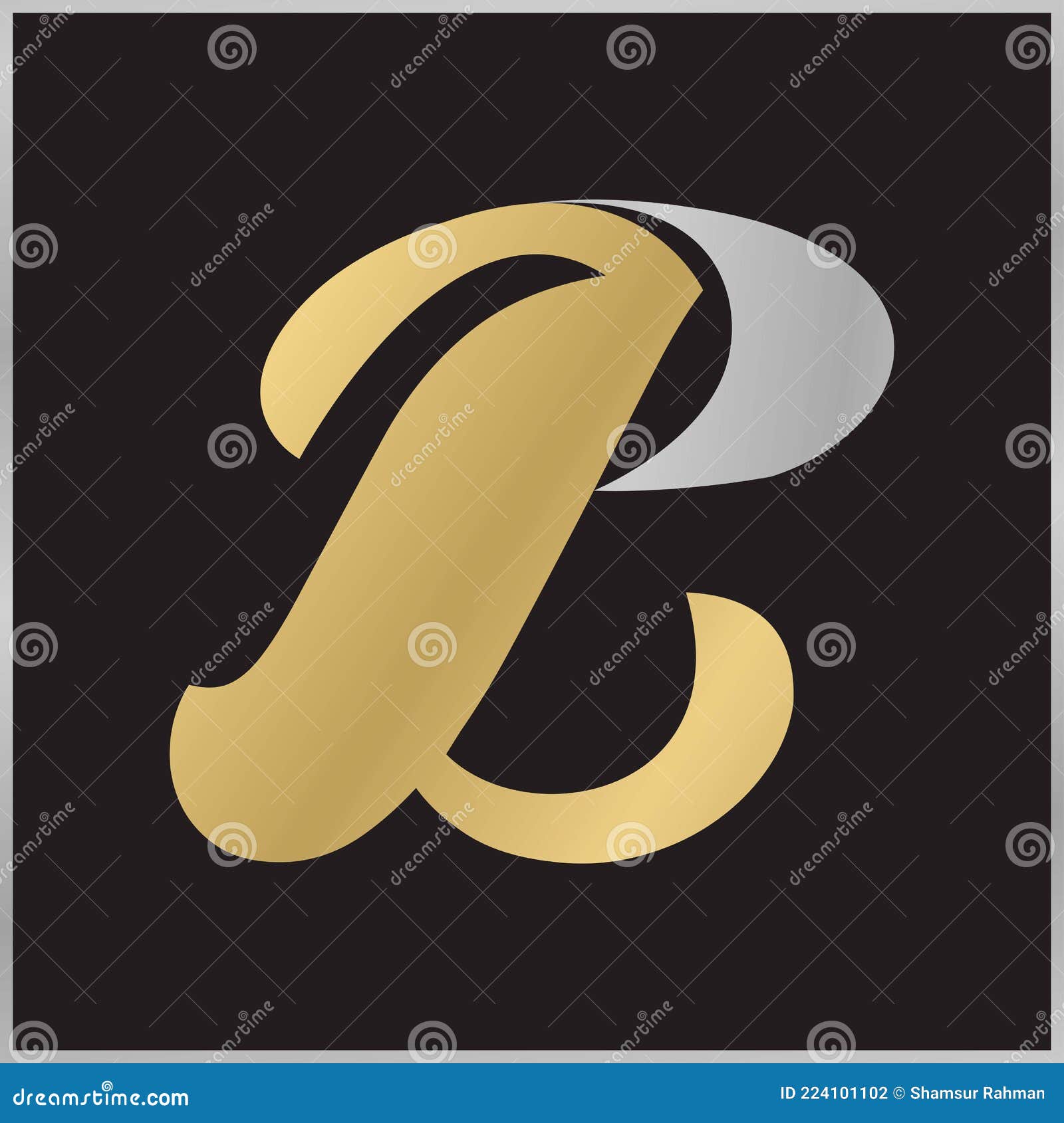 Alphabet Initialen Logo Pz Zp Z Und P Vektor Abbildung - Illustration ...