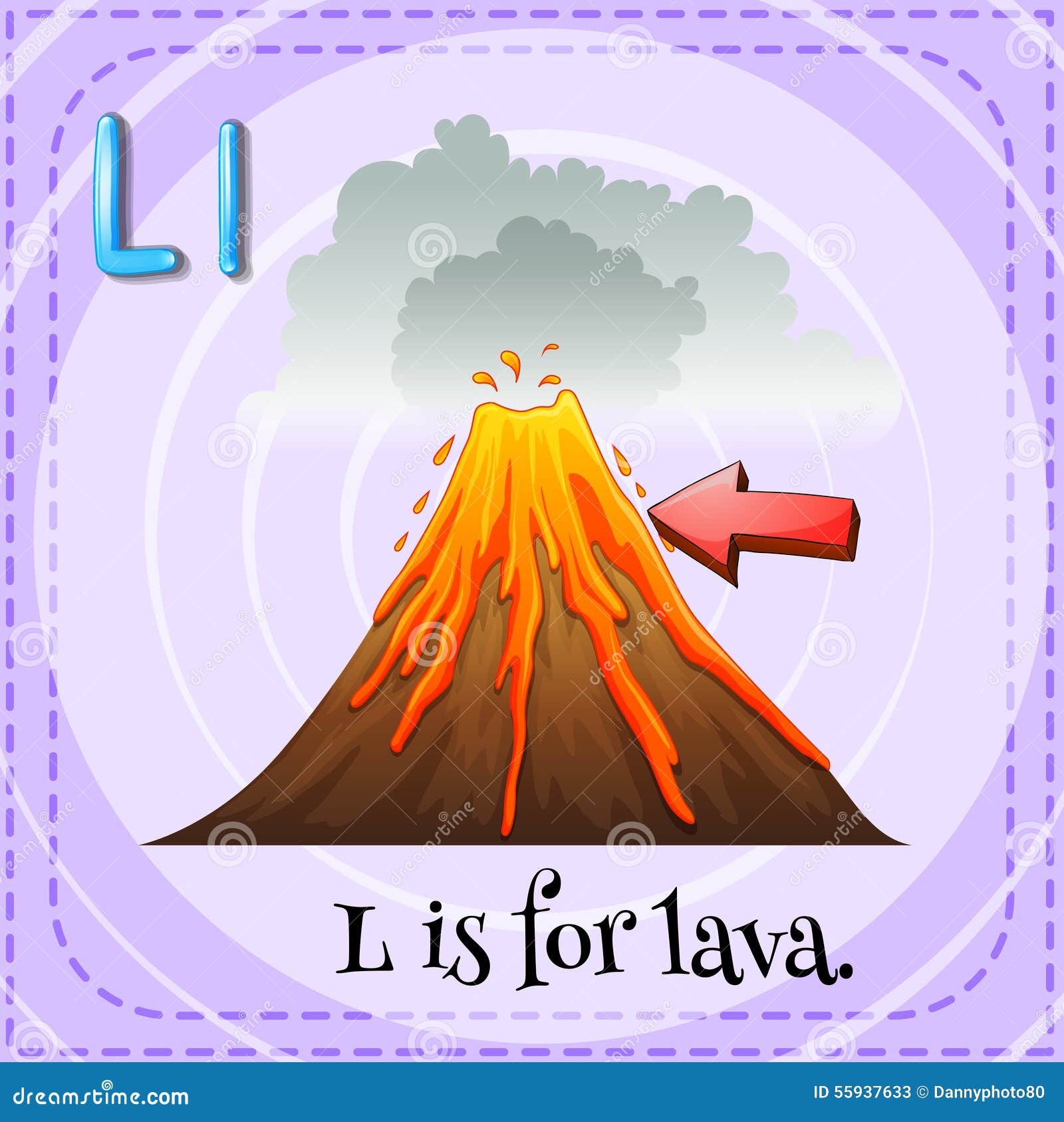 Alphabet L stock vector. Illustration of learning, card - 55937633