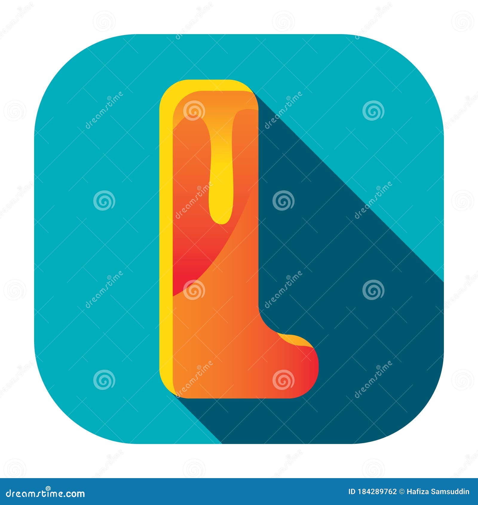 Alphabet L. Vector Illustration Decorative Background Design Stock ...