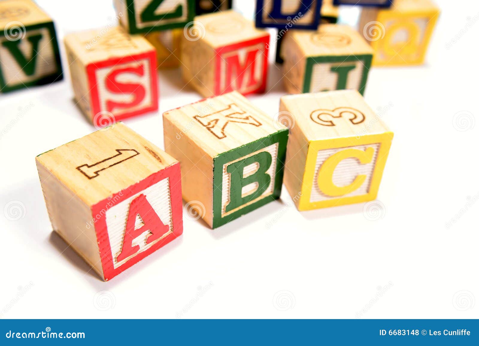 Alphabet learning blocks stock photo. Image of objects - 6683148