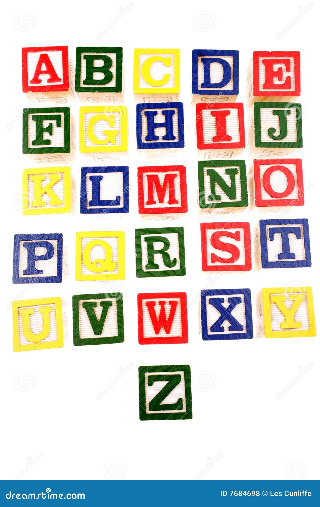 Alphabet learning blocks stock photo. Image of play, indoor - 7684698