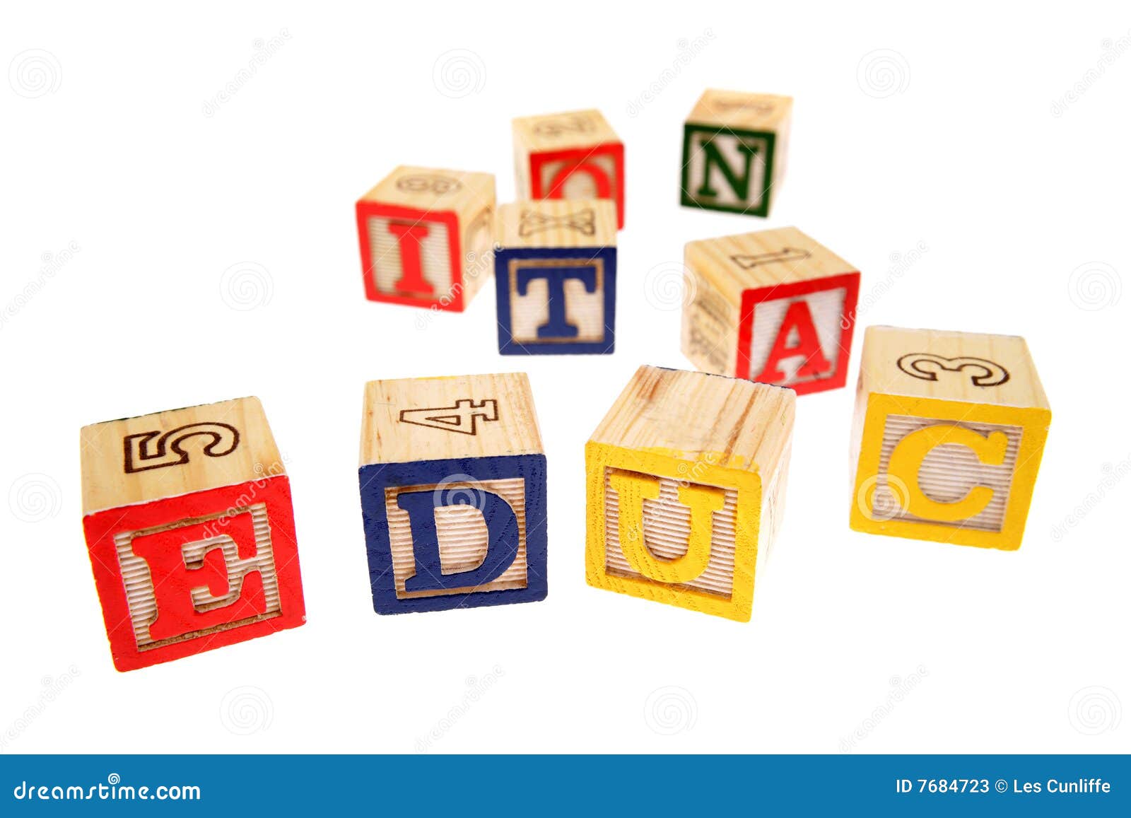 Alphabet learning blocks stock image. Image of learn, childhood - 7684723