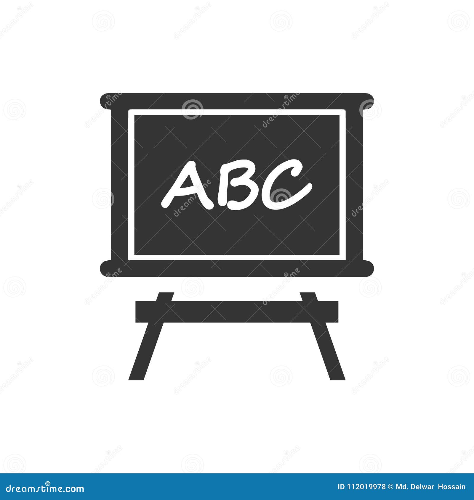 Alphabet Learning Icon stock vector. Illustration of study - 112019978