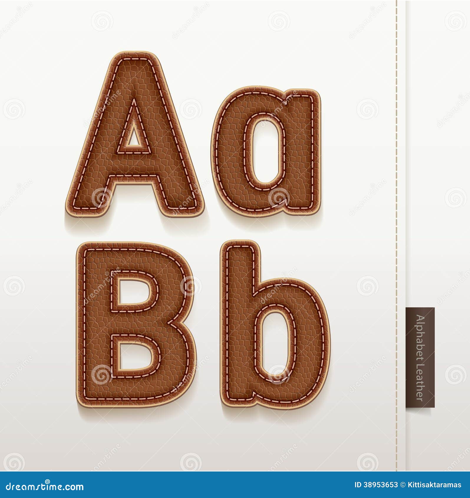 Alphabet Leather Skin Texture. Vector Illustration | CartoonDealer.com ...