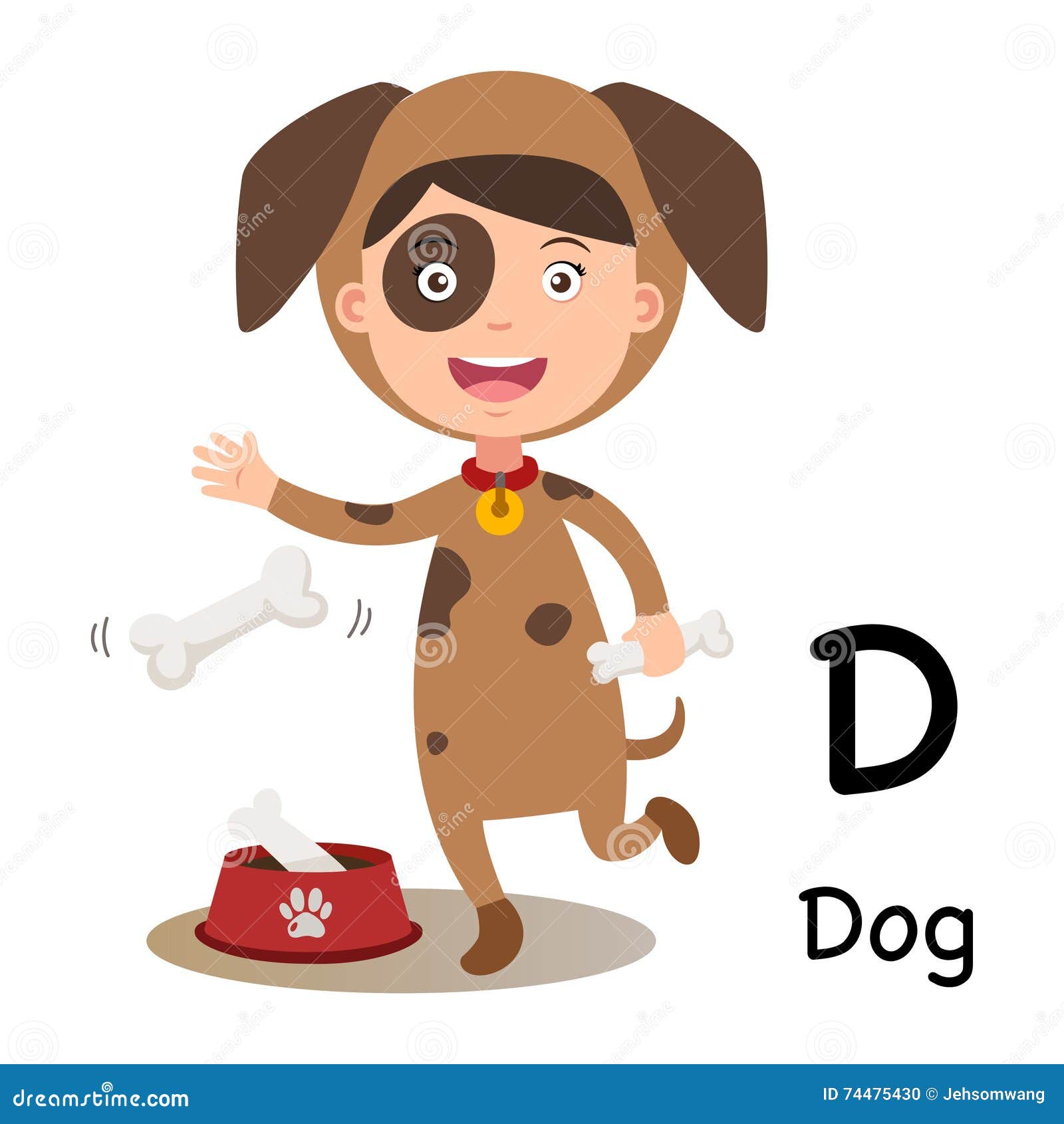 Alphabet Letter D-dog,vector Stock Vector - Illustration of sketch ...