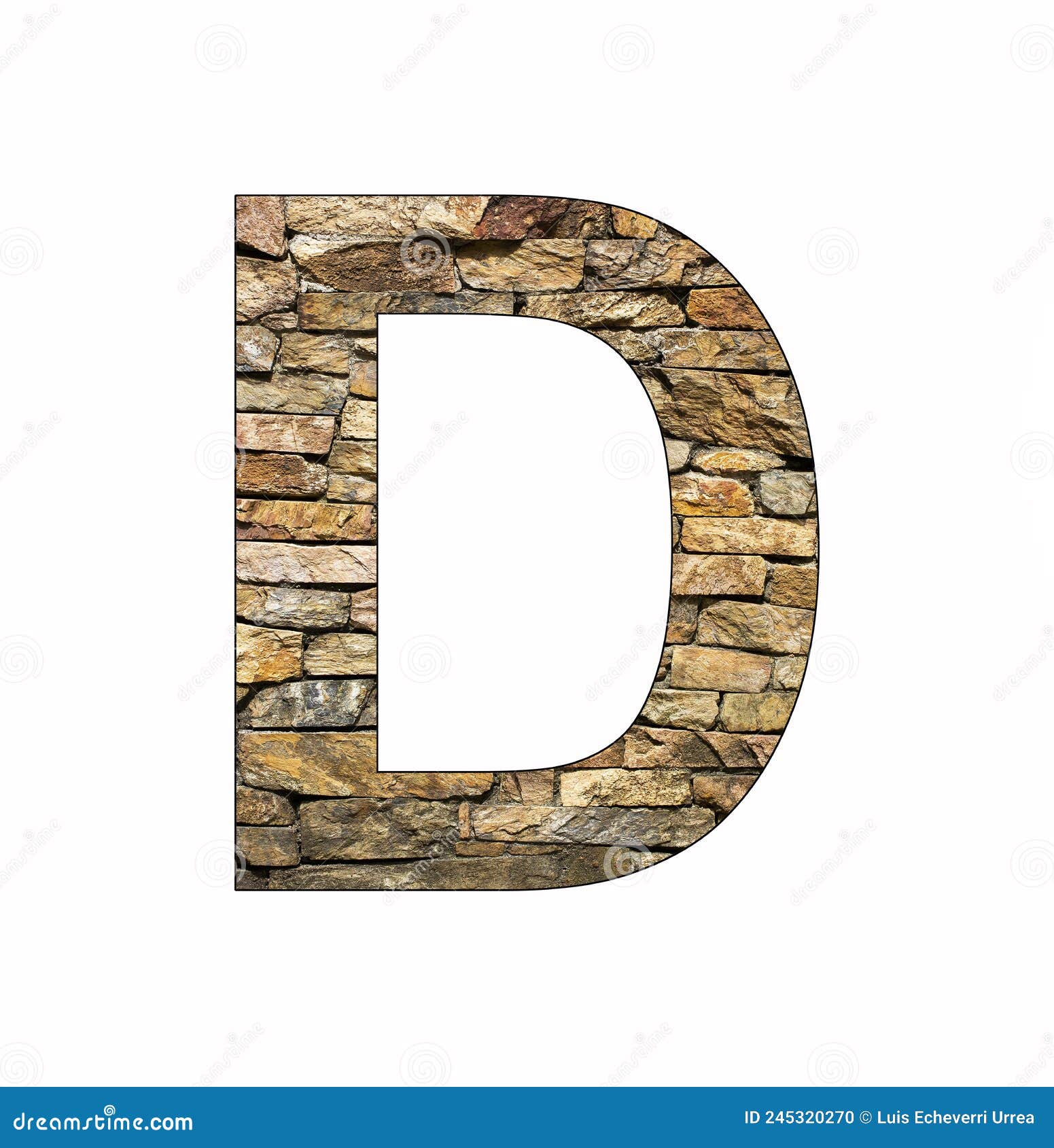 Alphabet Letter D - Rustic Stone Background Stock Photo - Image of ...