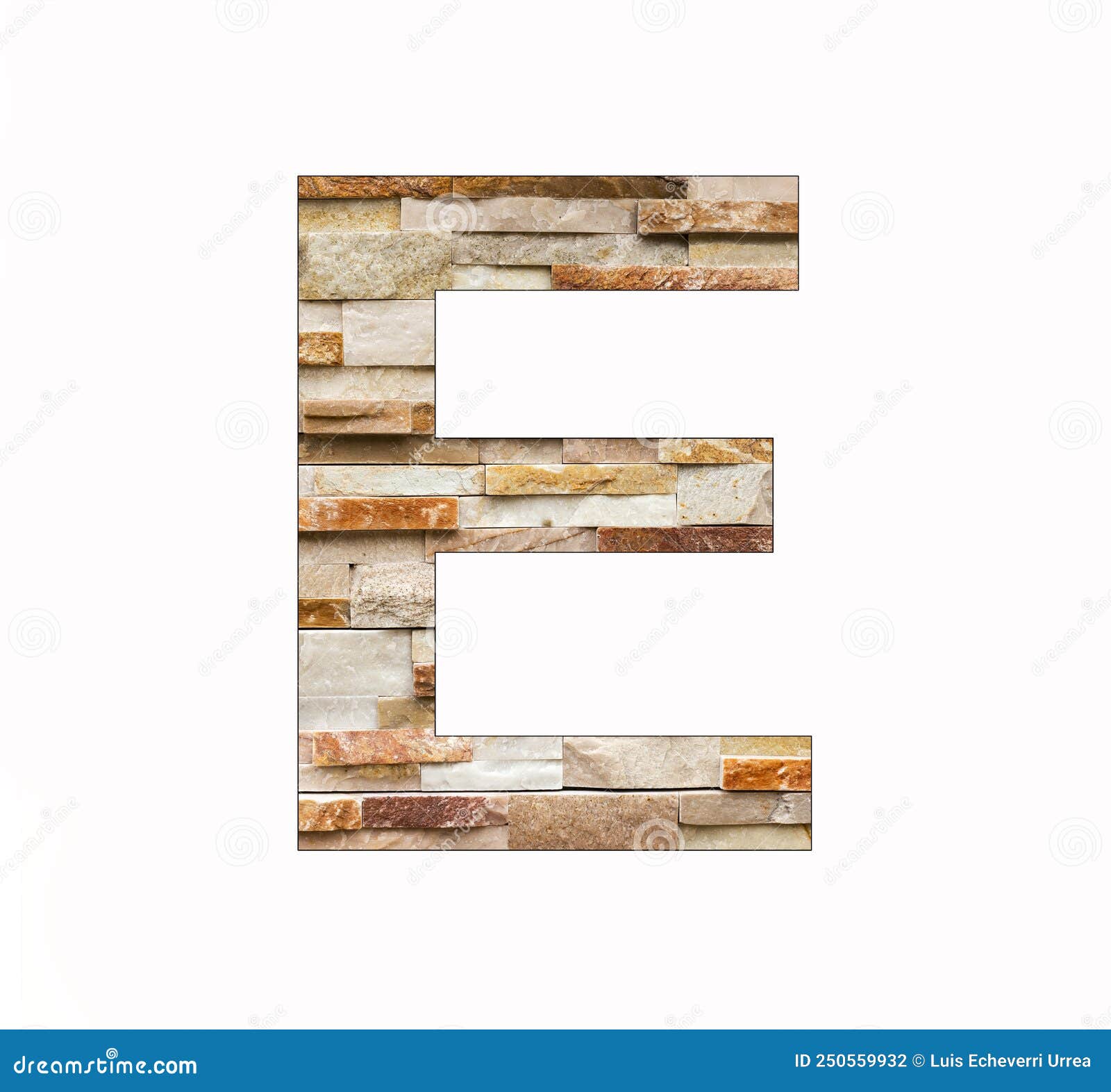 Alphabet Letter E - Marble Blocks Background Stock Photo - Image of ...