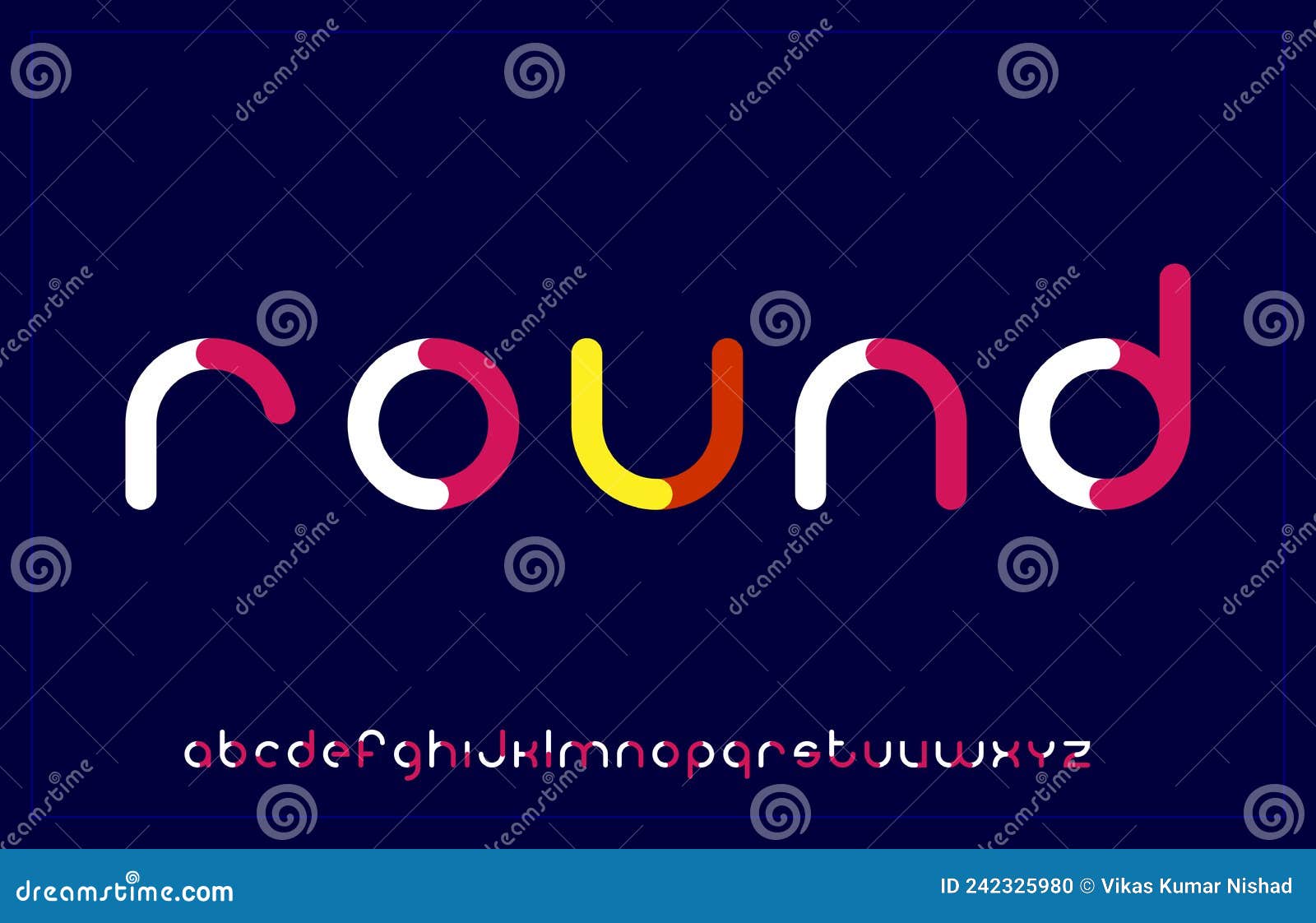 Alphabet Letter Font Design Stock Vector - Illustration of typeset ...