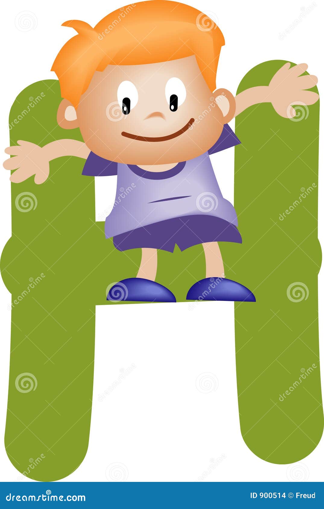 Alphabet letter H (boy) stock illustration. Illustration of icon - 900514