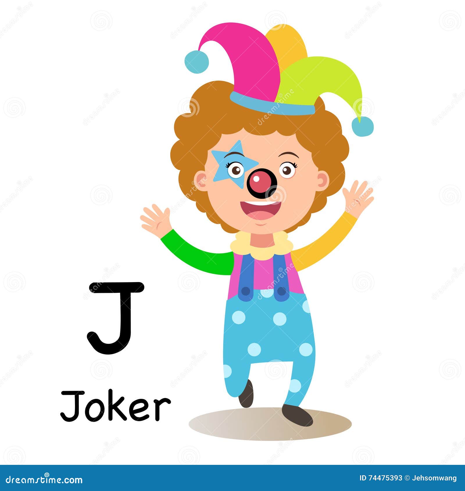 Alphabet Letter J-joker,vector Stock Vector - Illustration of education ... Alphabet Letter J-joker,vector Stock Vector - Illustration of education ...