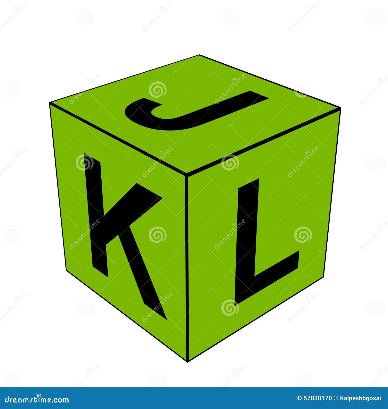 Alphabet Letter JKL Dice Stock Illustration - Image: 57030170