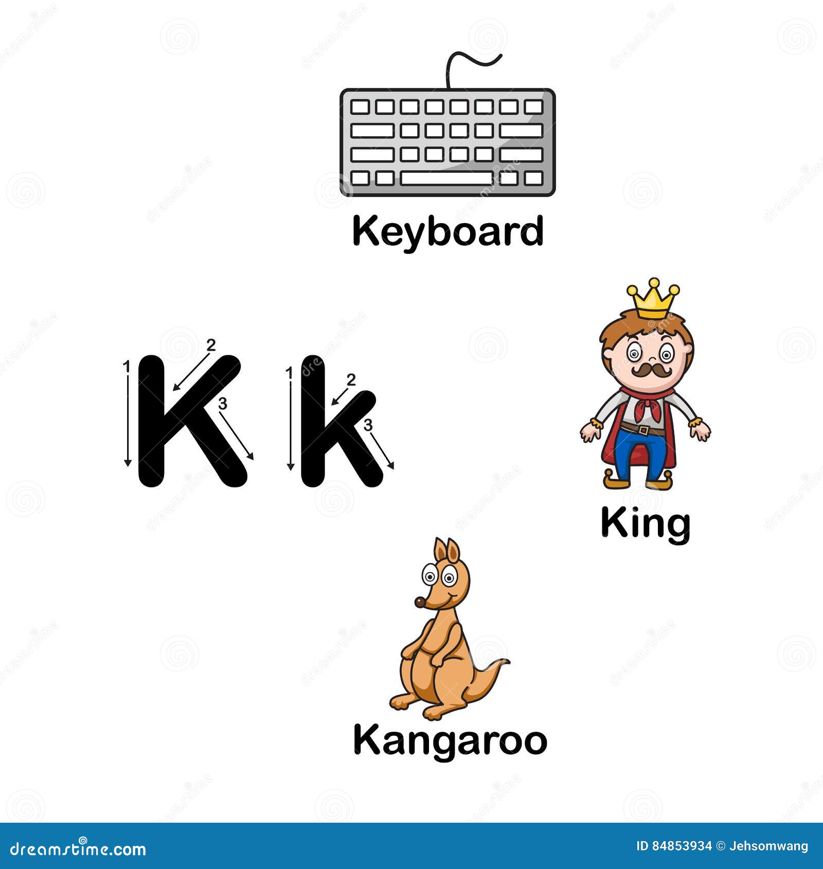 Letter King Logo Icon Design Vector Illustration | CartoonDealer.com ...