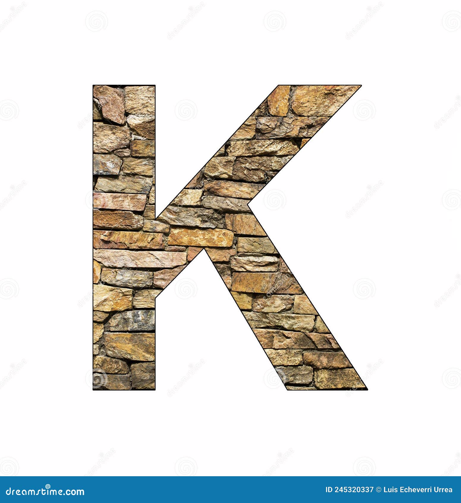Alphabet Letter K - Rustic Stone Background Stock Image - Image of ...