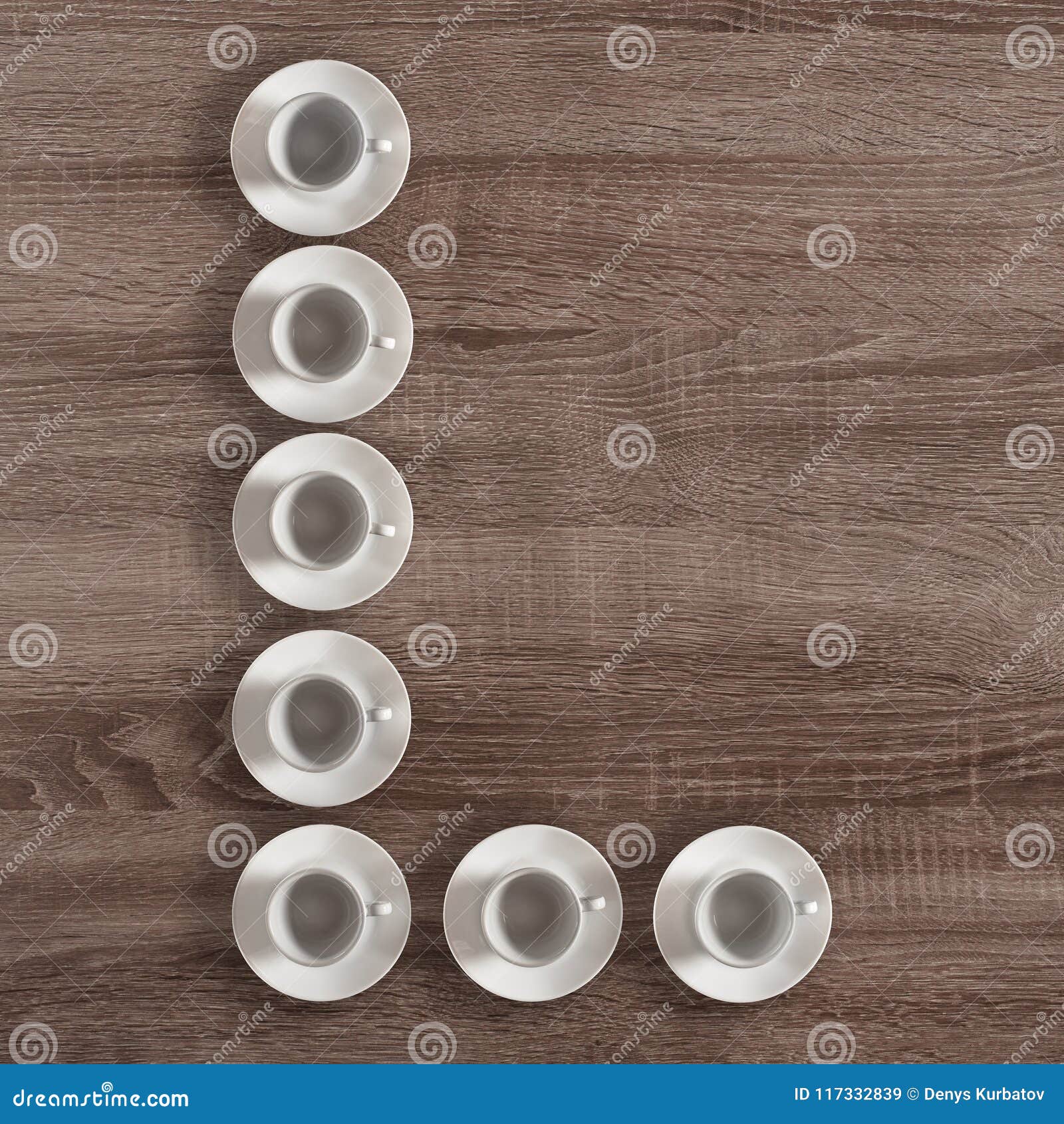 L letter of cups stock image. Image of backdrop, group - 117332839