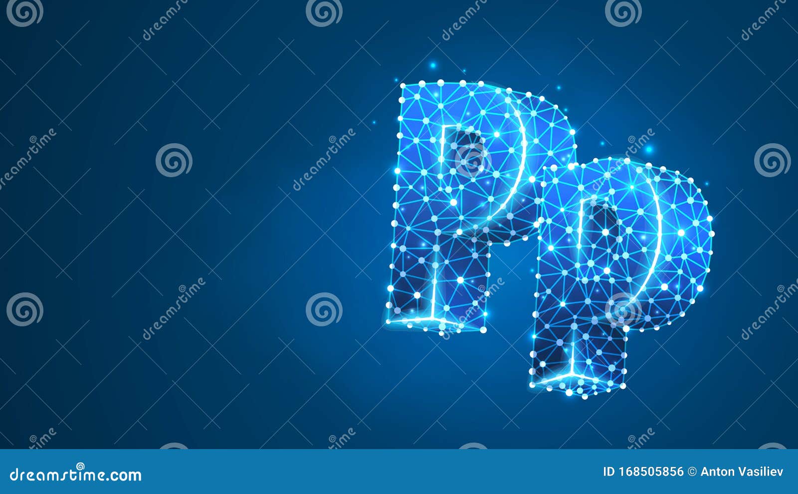 Alphabet Letter P. Design of an Uppercase and Lowercase Letters. Banner ...
