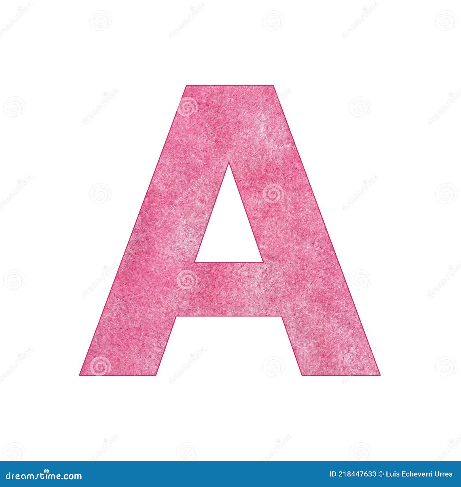 A Capital Letter - Pink Plush Texture Stock Image - Image of fibers ...