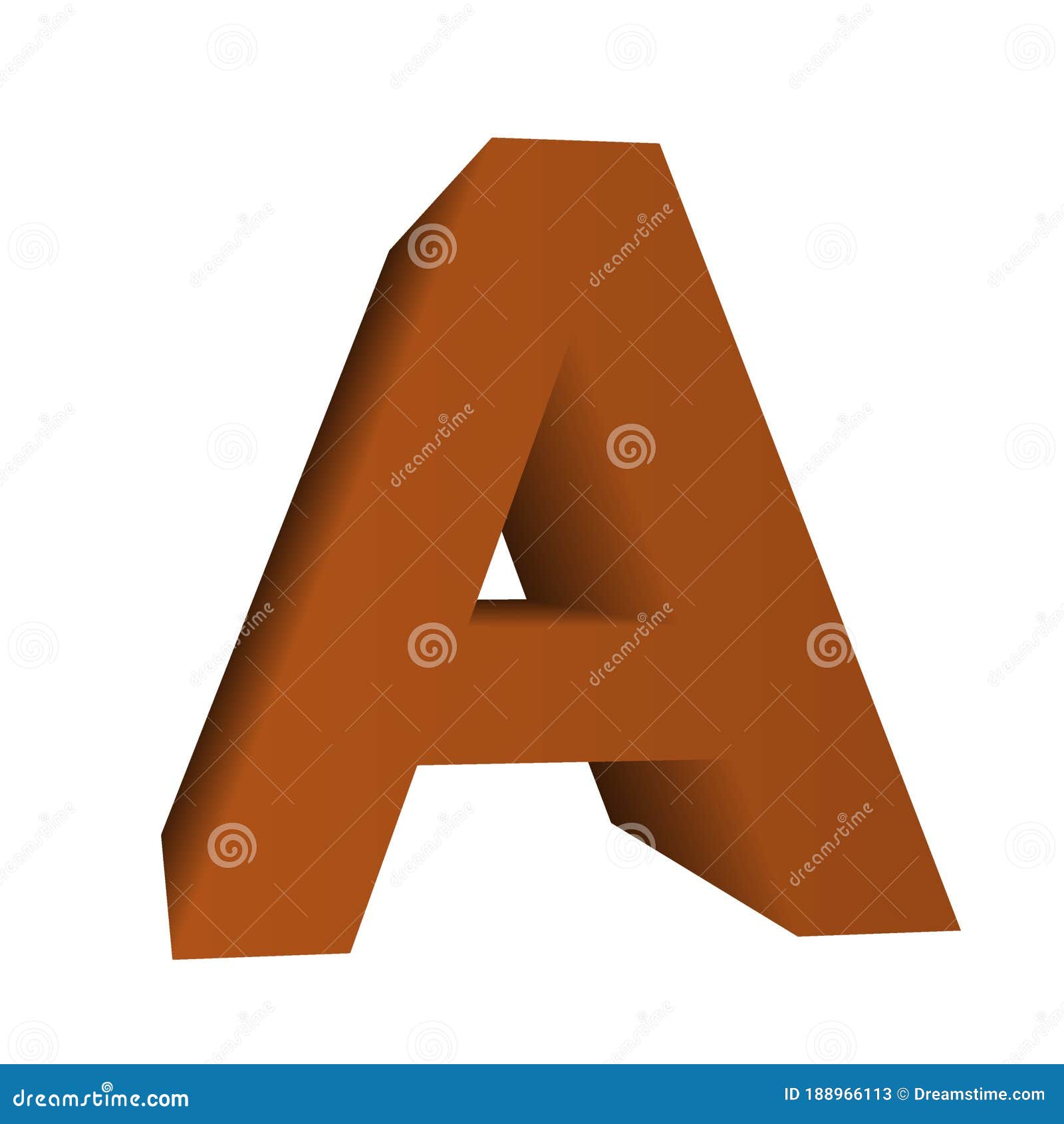 Alphabet Letter a with Red Akleric Plastic Material, 3d Illustration ...