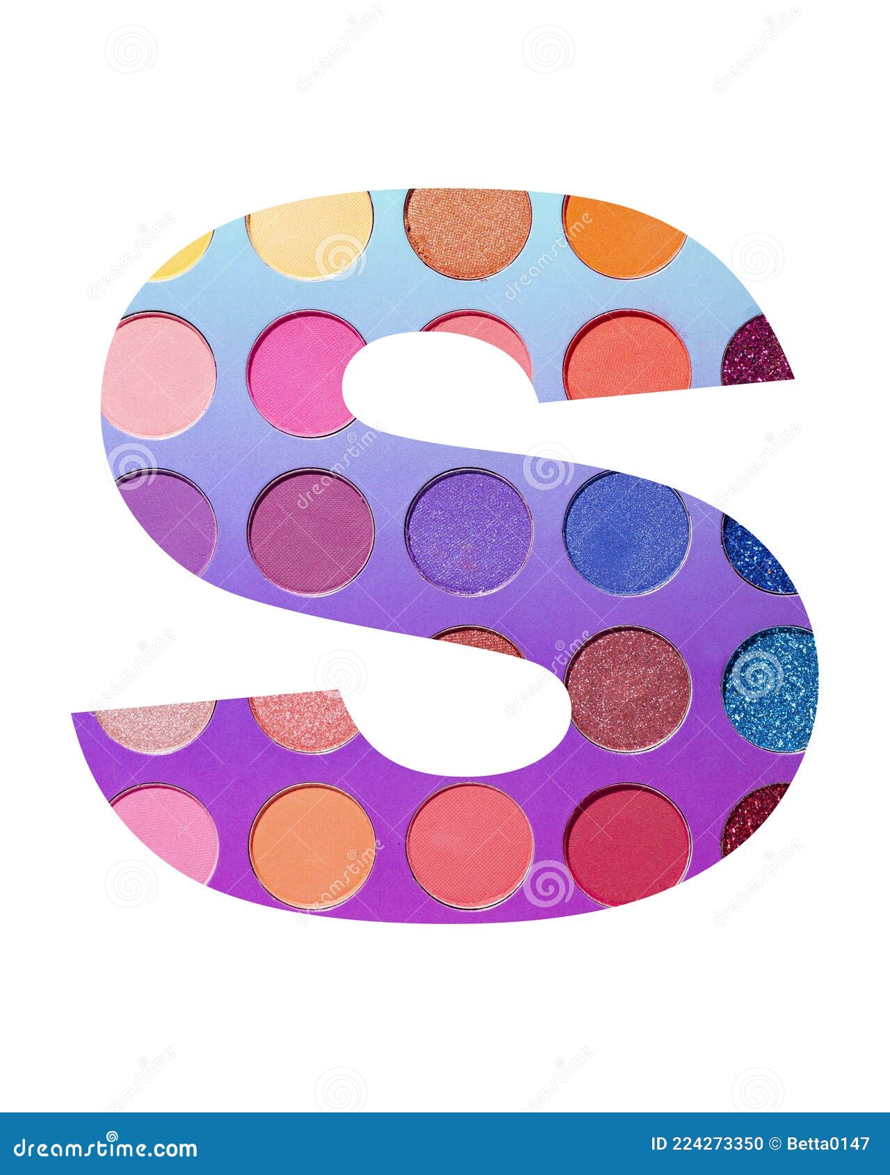 Alphabet Letter S, with Colorful Circles Background Stock Photo - Image ...