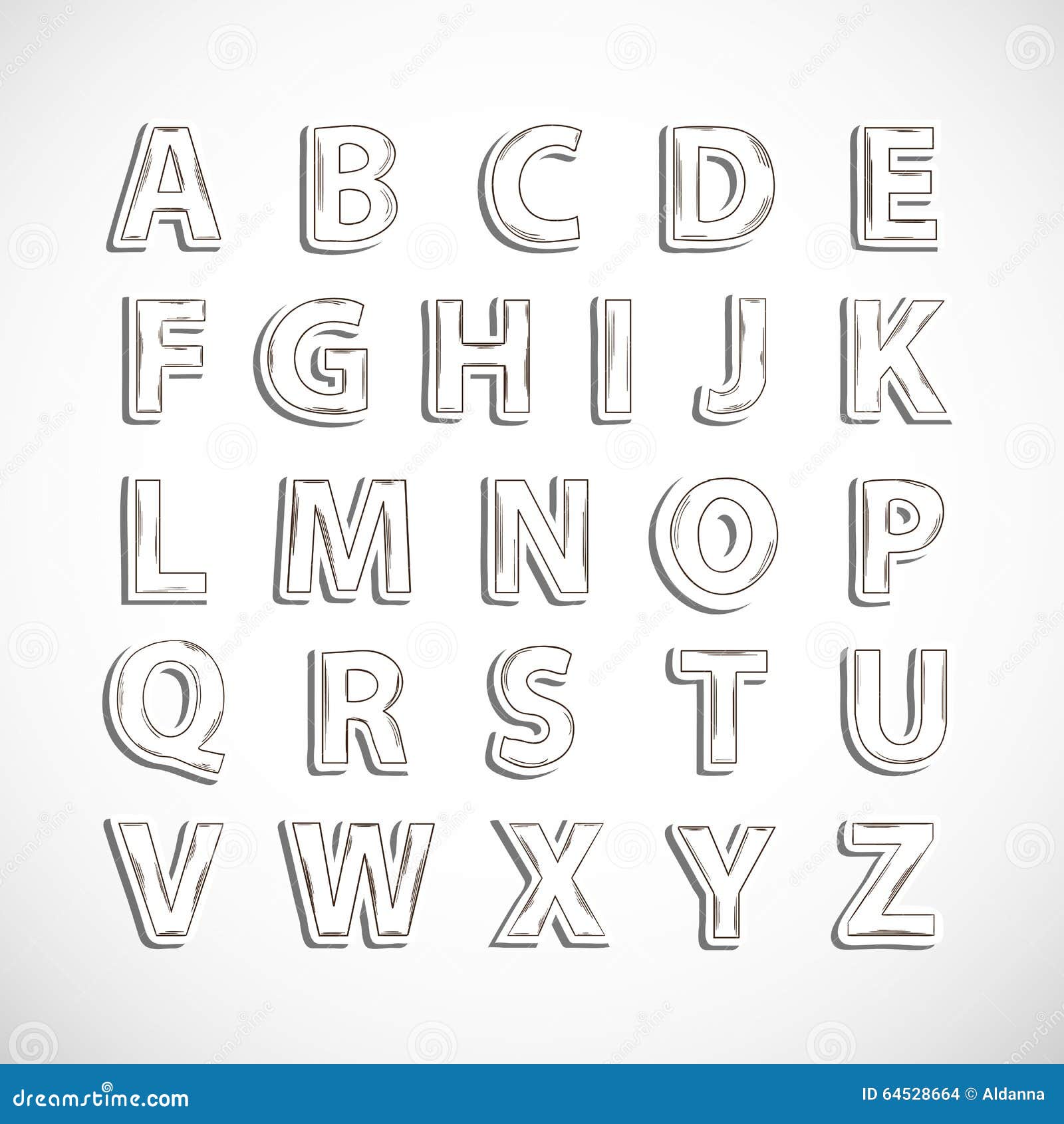 Alphabet letter set stock vector. Illustration of element - 64528664