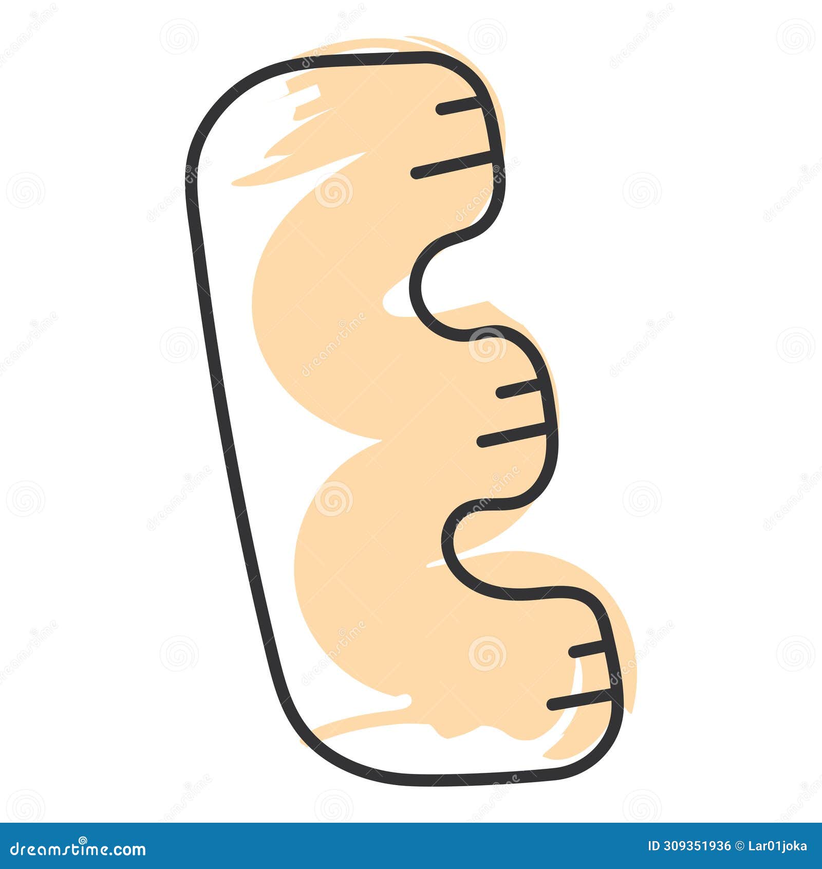 Alphabet Letter Sketch Icon Hand Draw Vector Stock Vector ...