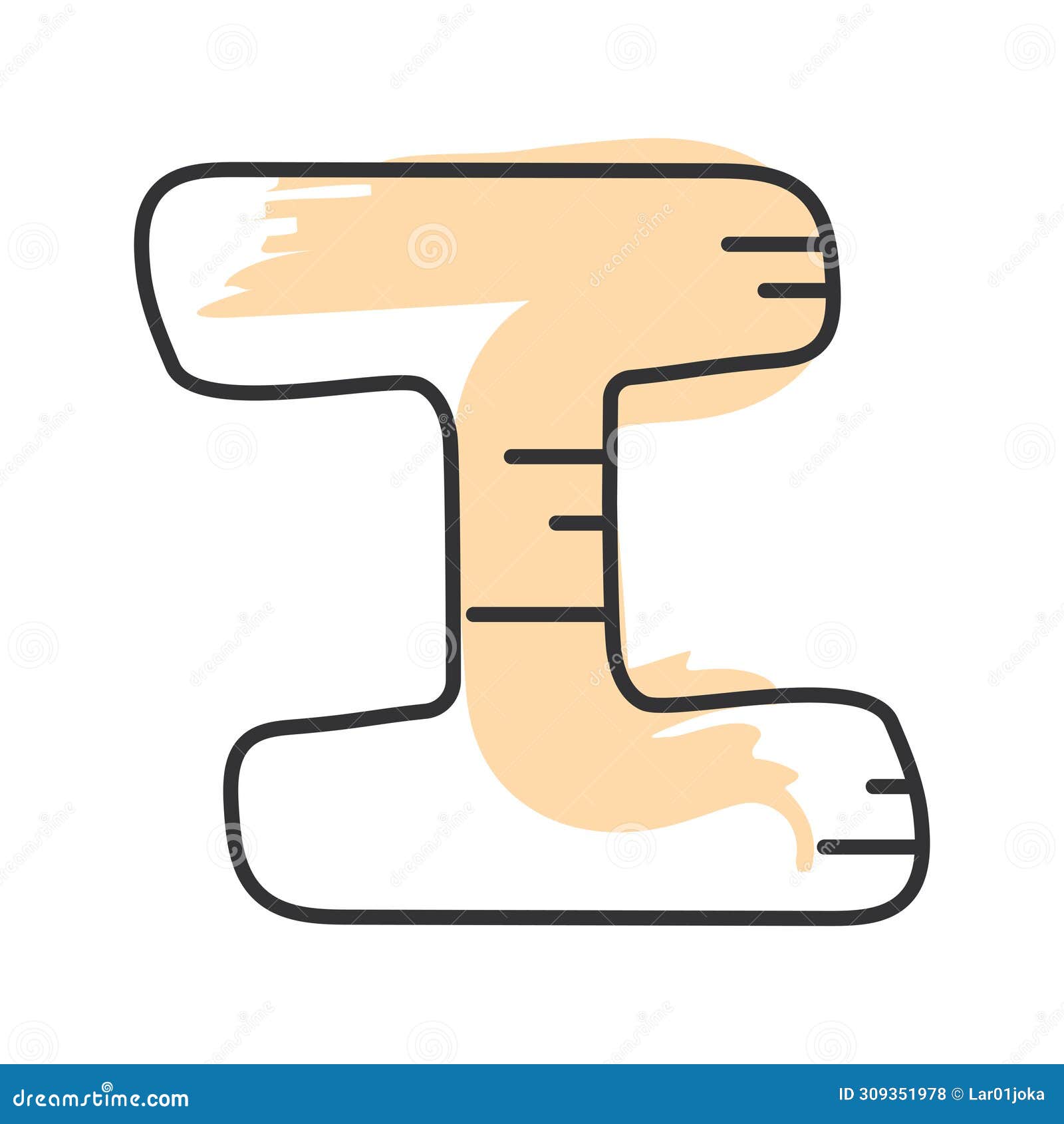 Alphabet Letter Sketch Icon Hand Draw Vector Stock Vector ...