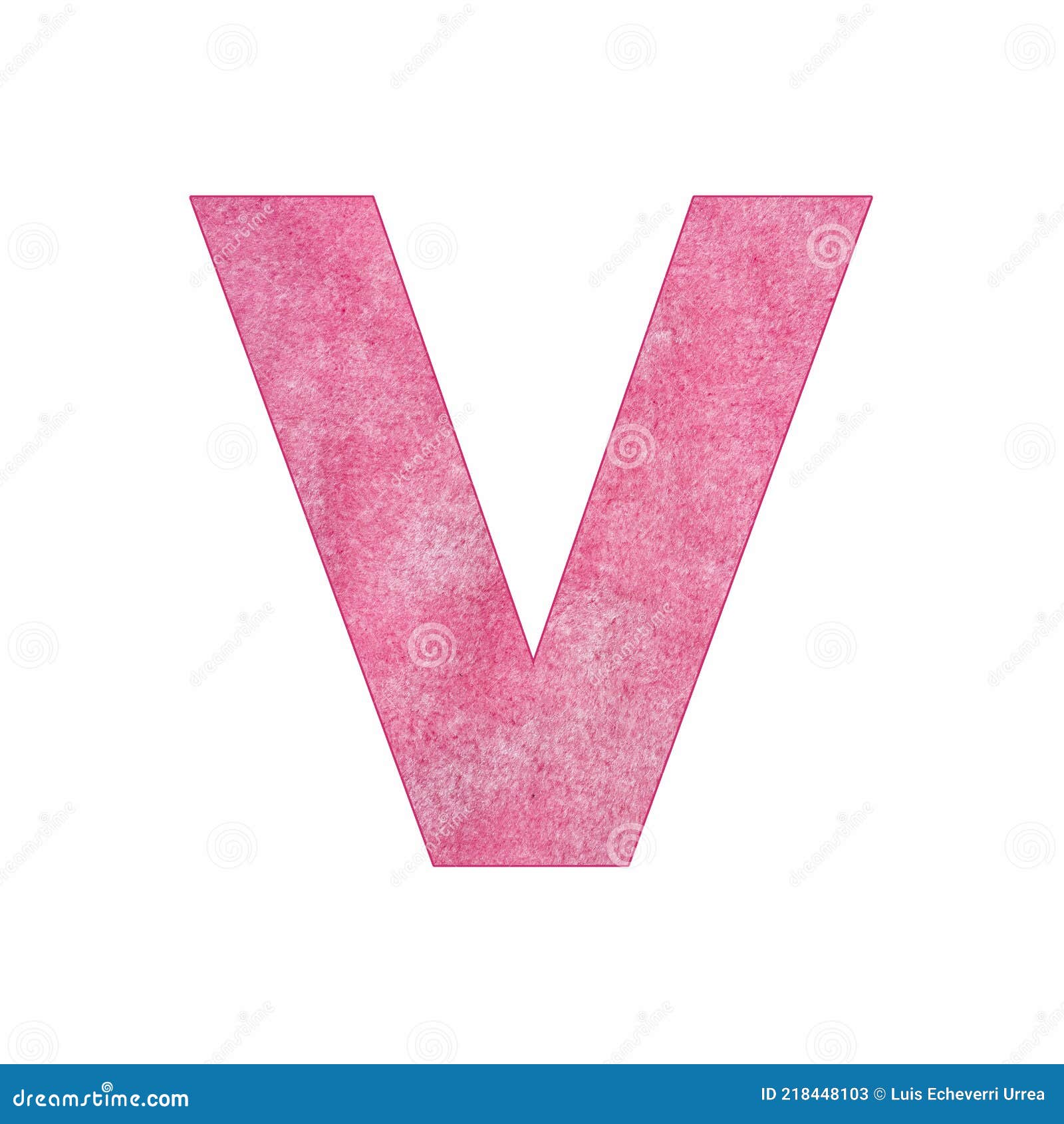 V Capital Letter - Pink Plush Texture Stock Image - Image of fibers ...