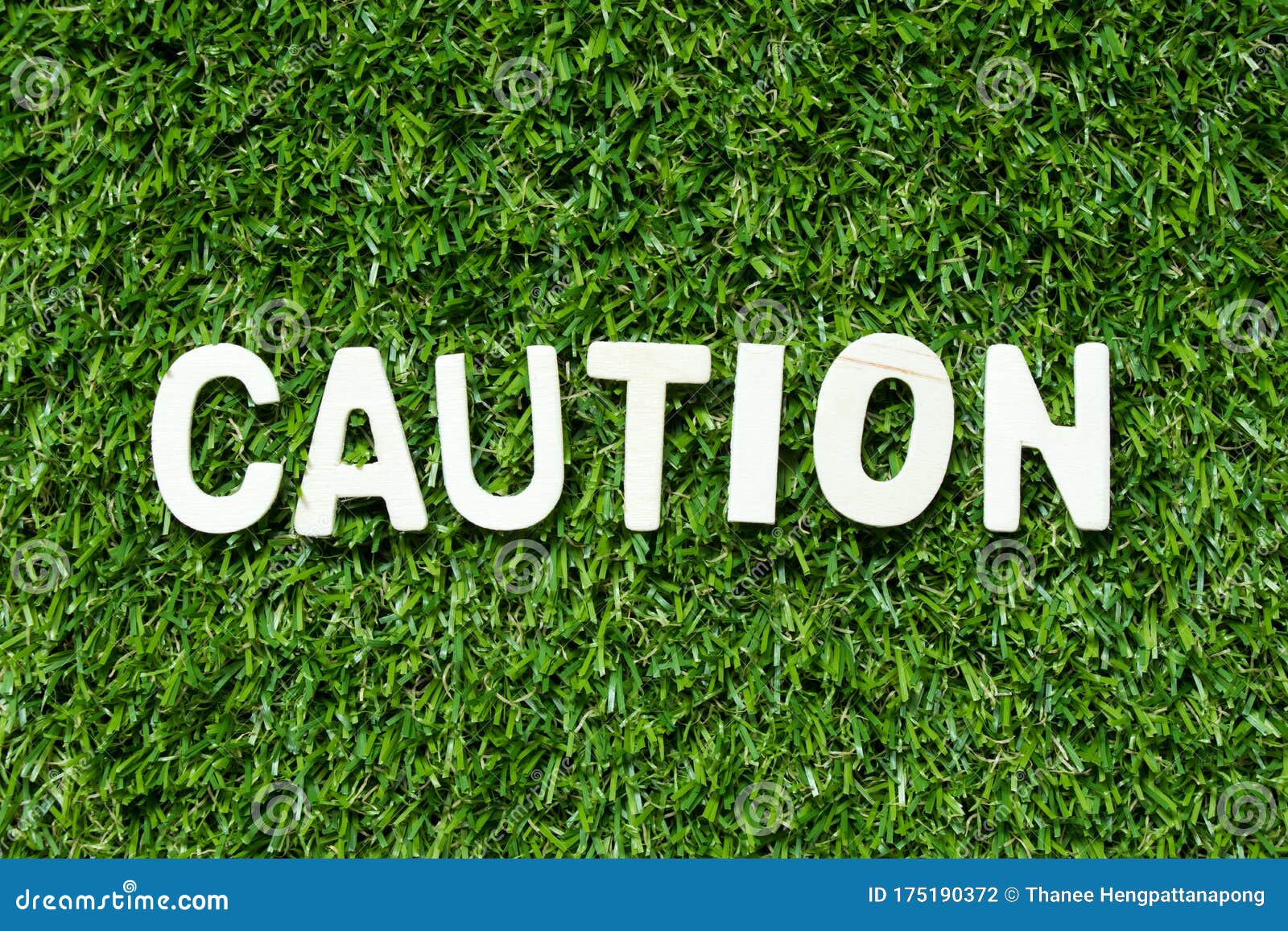 Word Of Caution Keep Out Of Restricted Areas Stock Image ...