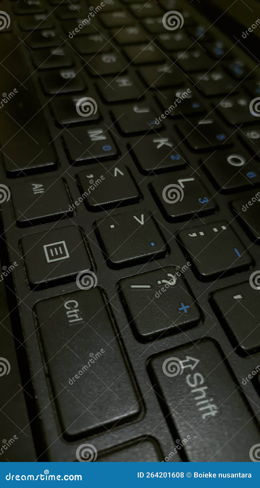Alphabet Letters in Black Keyboard Stock Photo - Image of black ...