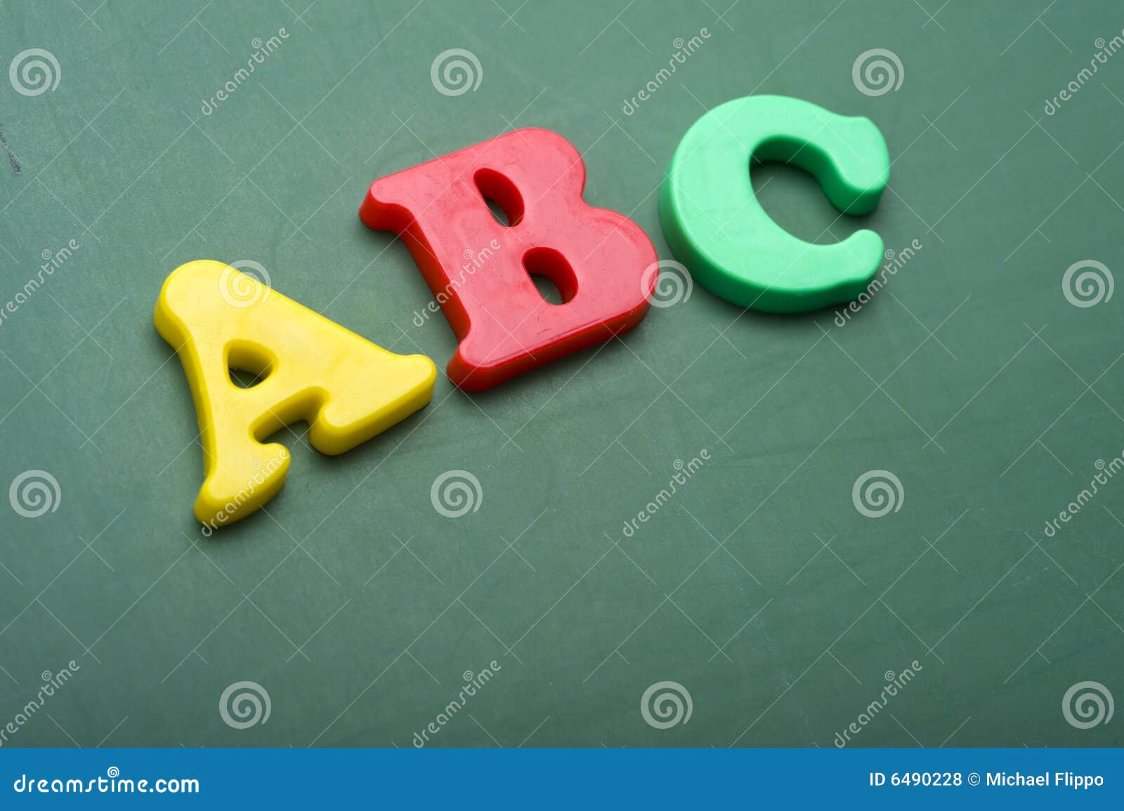 Alphabet Letters on a Chalkboard Stock Photo - Image of letters, gree ...