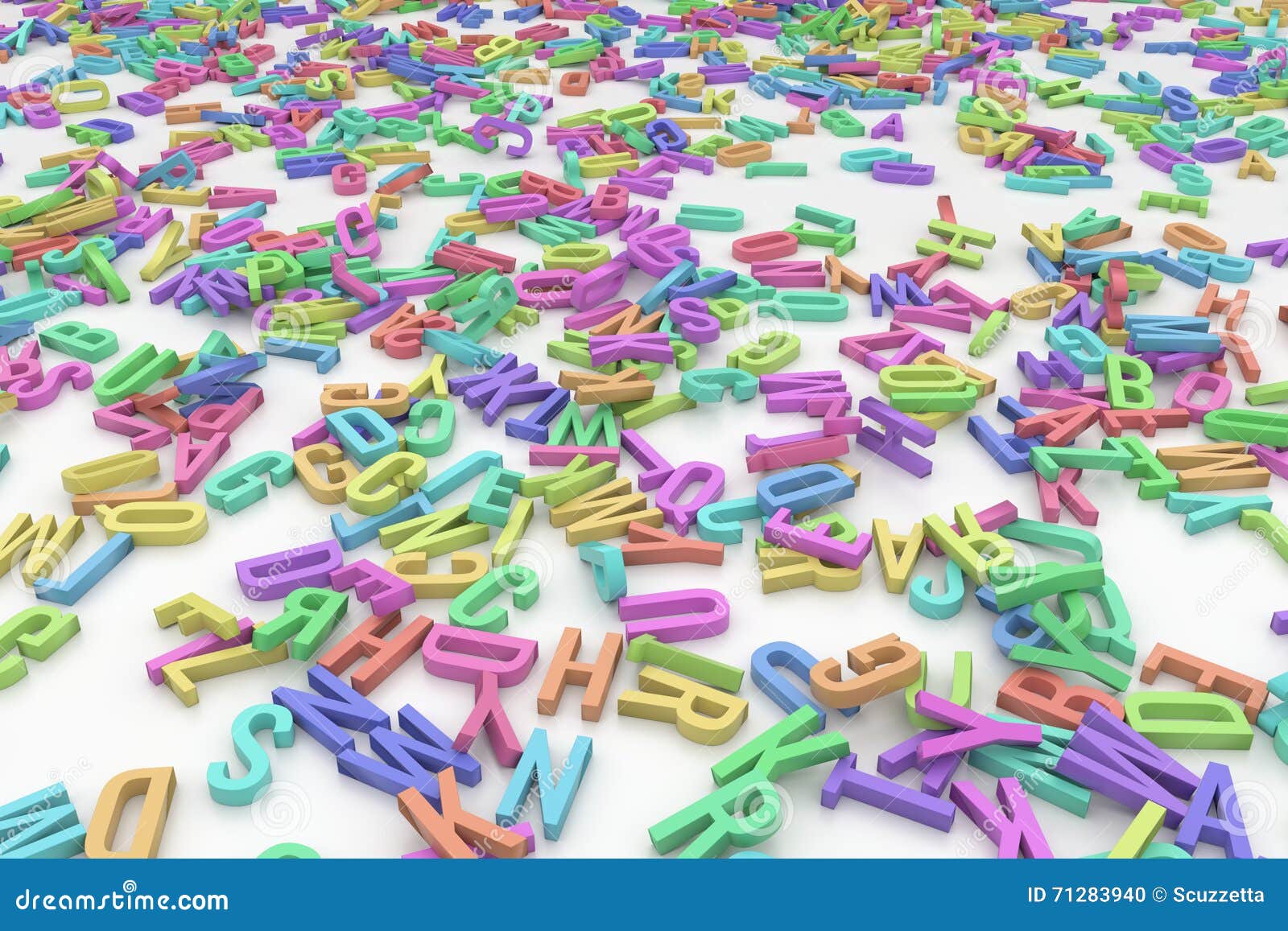 Alphabet letters colors stock illustration. Illustration of field ...