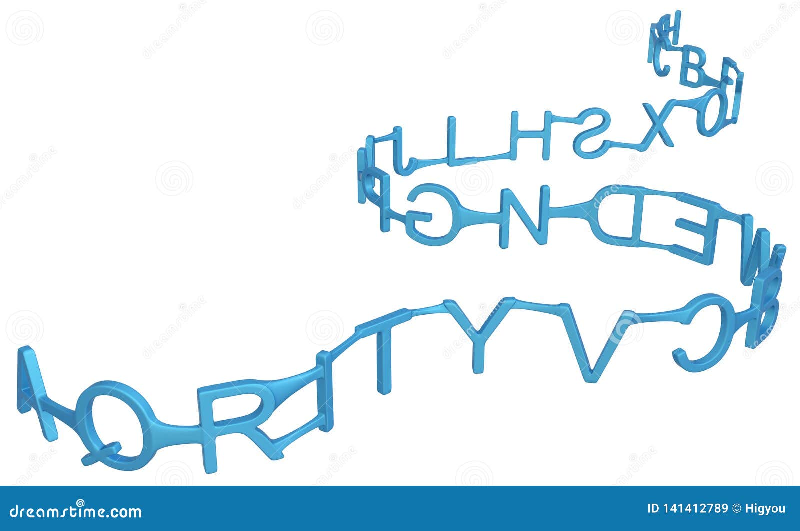 Alphabet Letters Connected stock illustration. Illustration of surreal ...