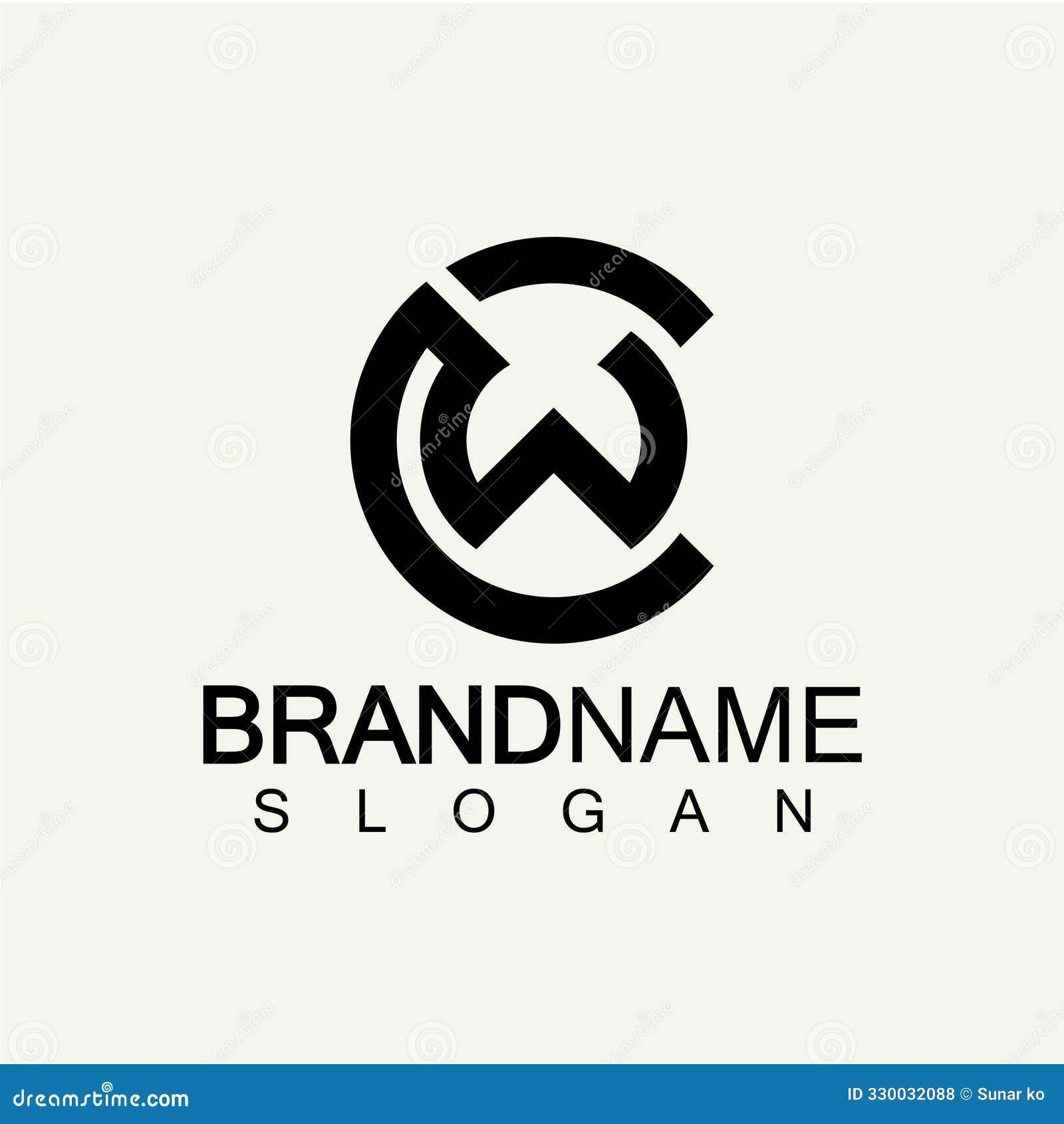 Alphabet Letters CW Or WC Logo Design Template Vector Illustration ...