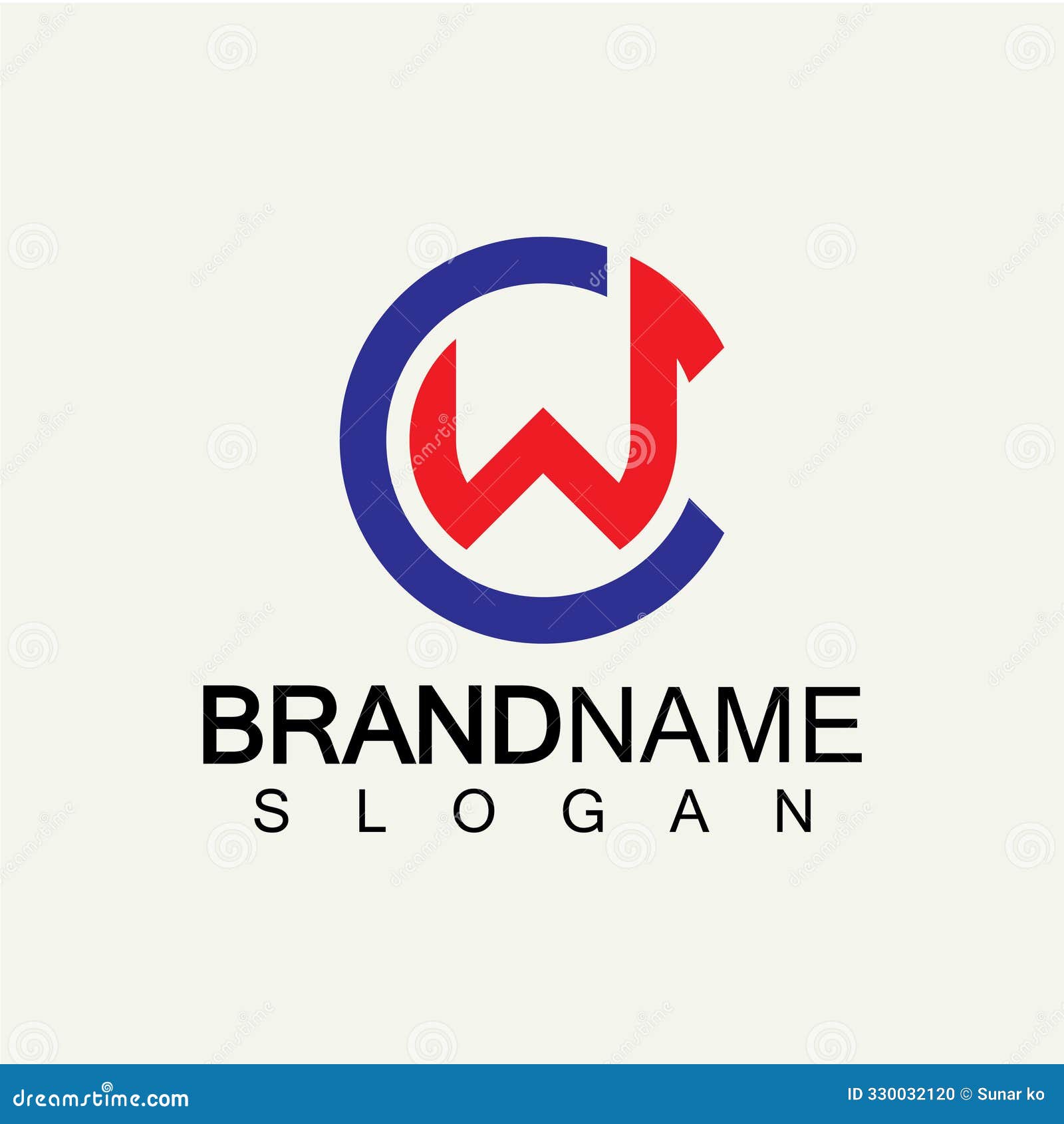 Alphabet Letters CW Or WC Logo Design Template Vector Illustration ...