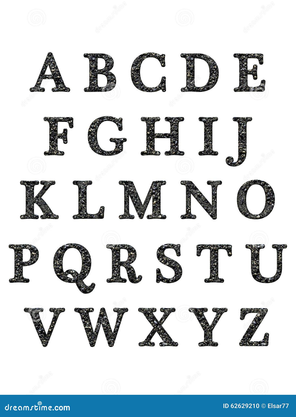 Alphabet letters 3D stock illustration. Illustration of letters - 62629210