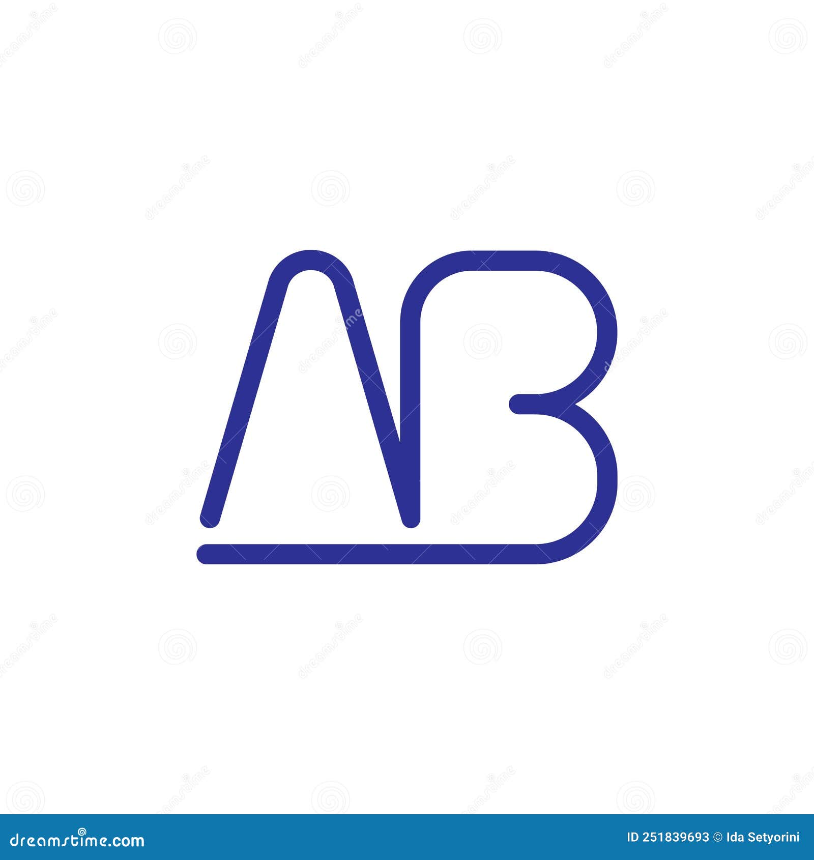Alphabet Letters Icon Logo AB Stock Illustration - Illustration of ...
